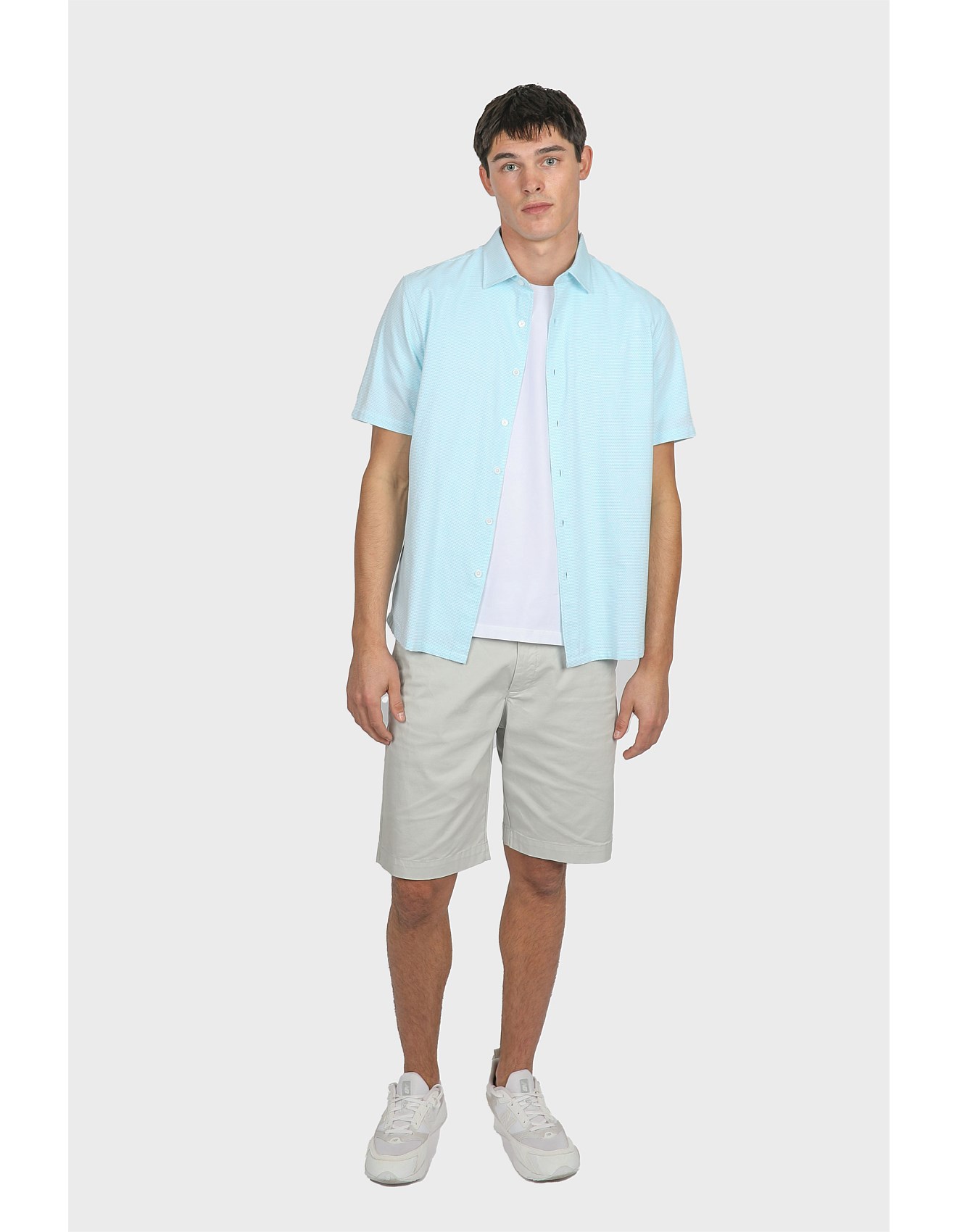 James Harper Short Sleeve Dobby Shirt | David Jones