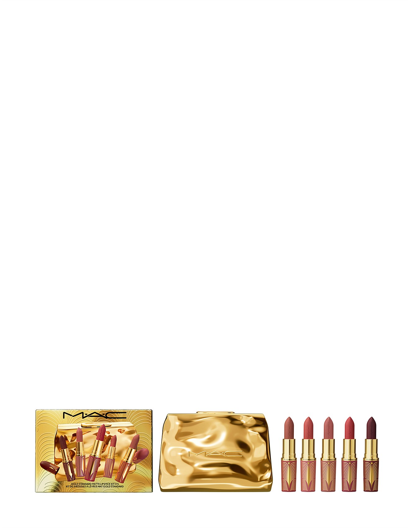 Mac Gold Standard Matte Lipstick Kit X 5 | David Jones