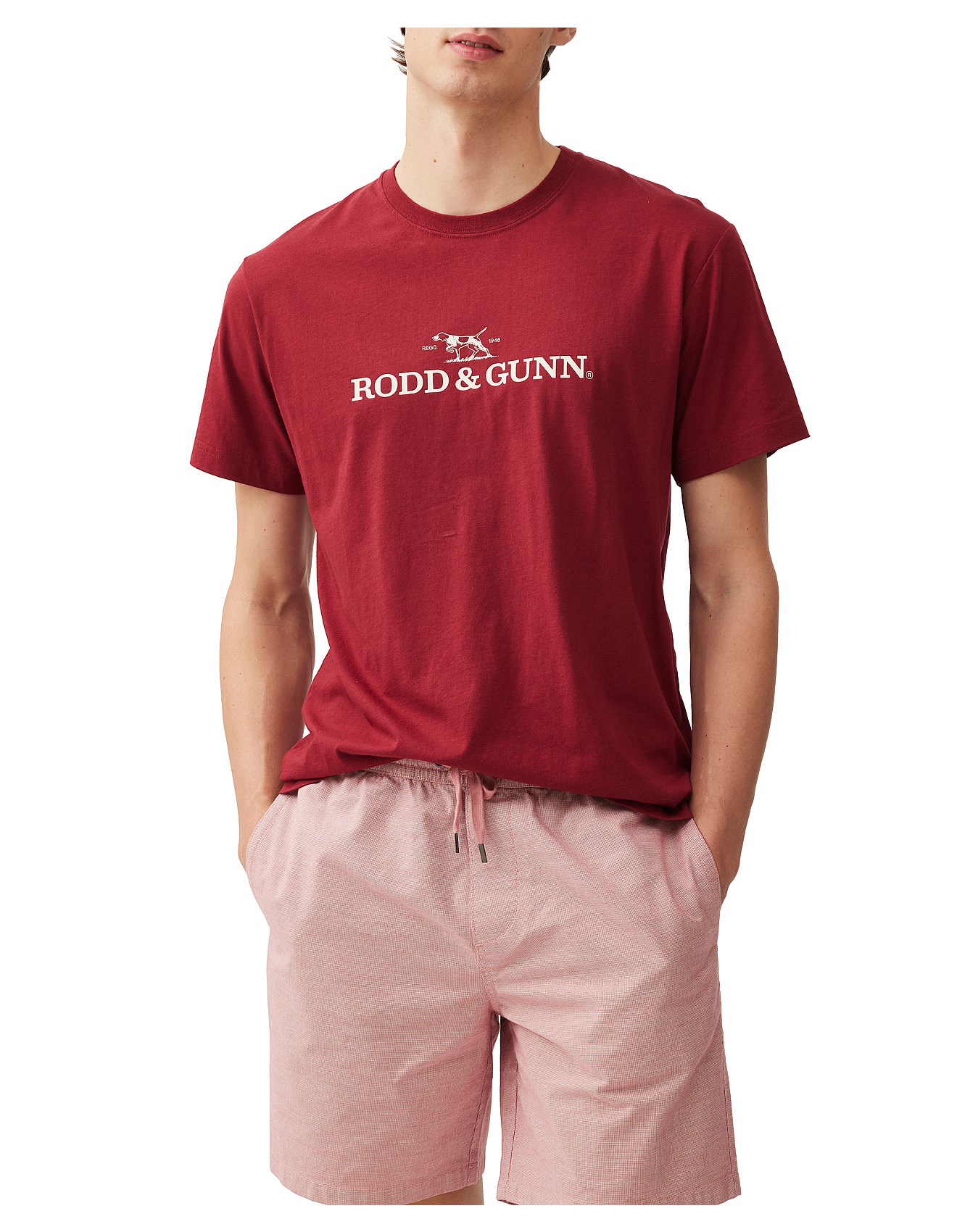 Rodd & Gunn Logo T-shirt-burnt Red | David Jones