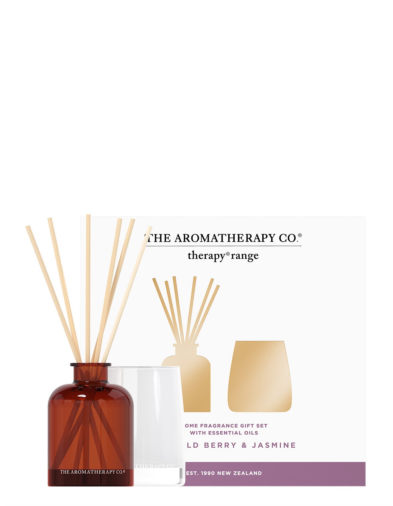 The Aromatherapy Co. Therapy Wild Berry & Jasmine Home Fragrance Gift ...