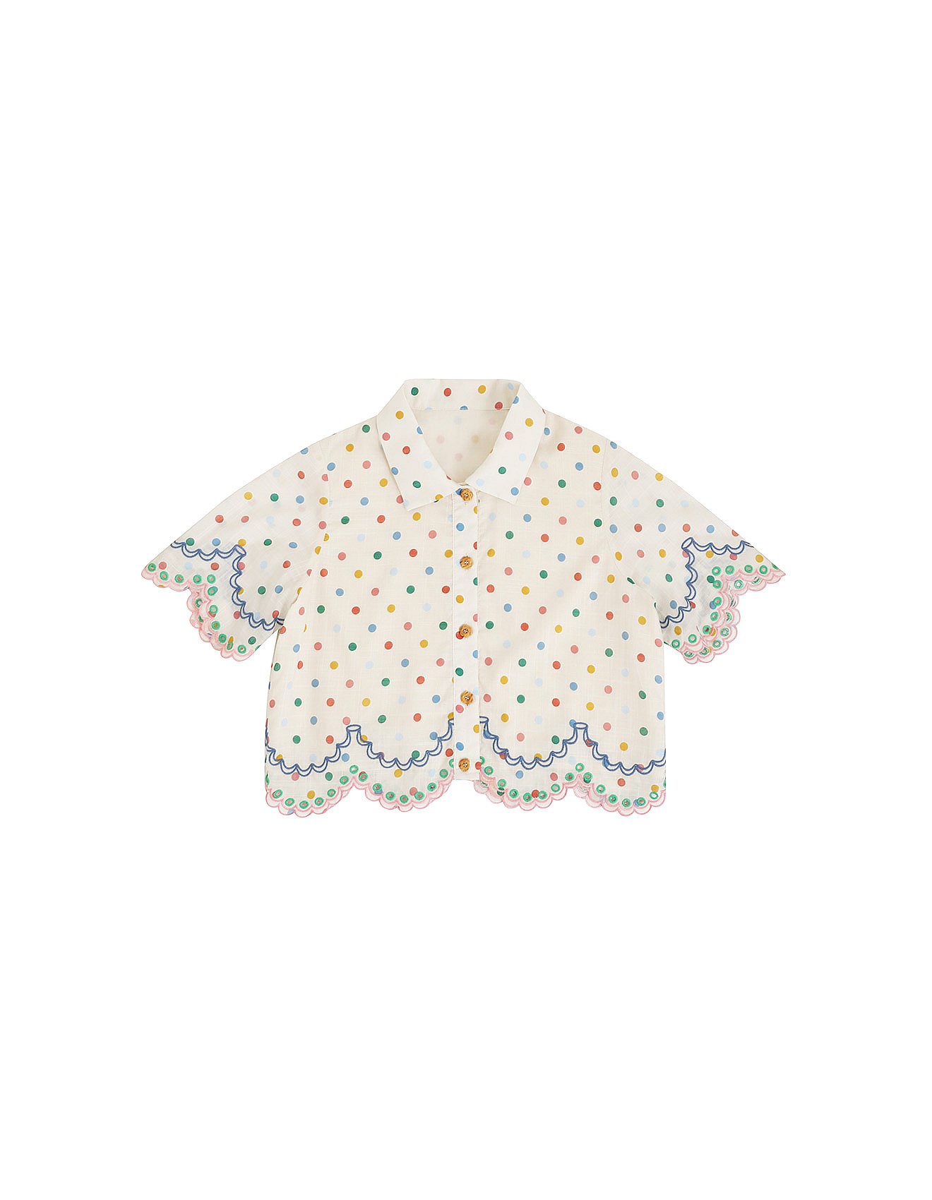 Zimmermann Everley Embroidery Shirt (2yrs -12 Yrs) | David Jones