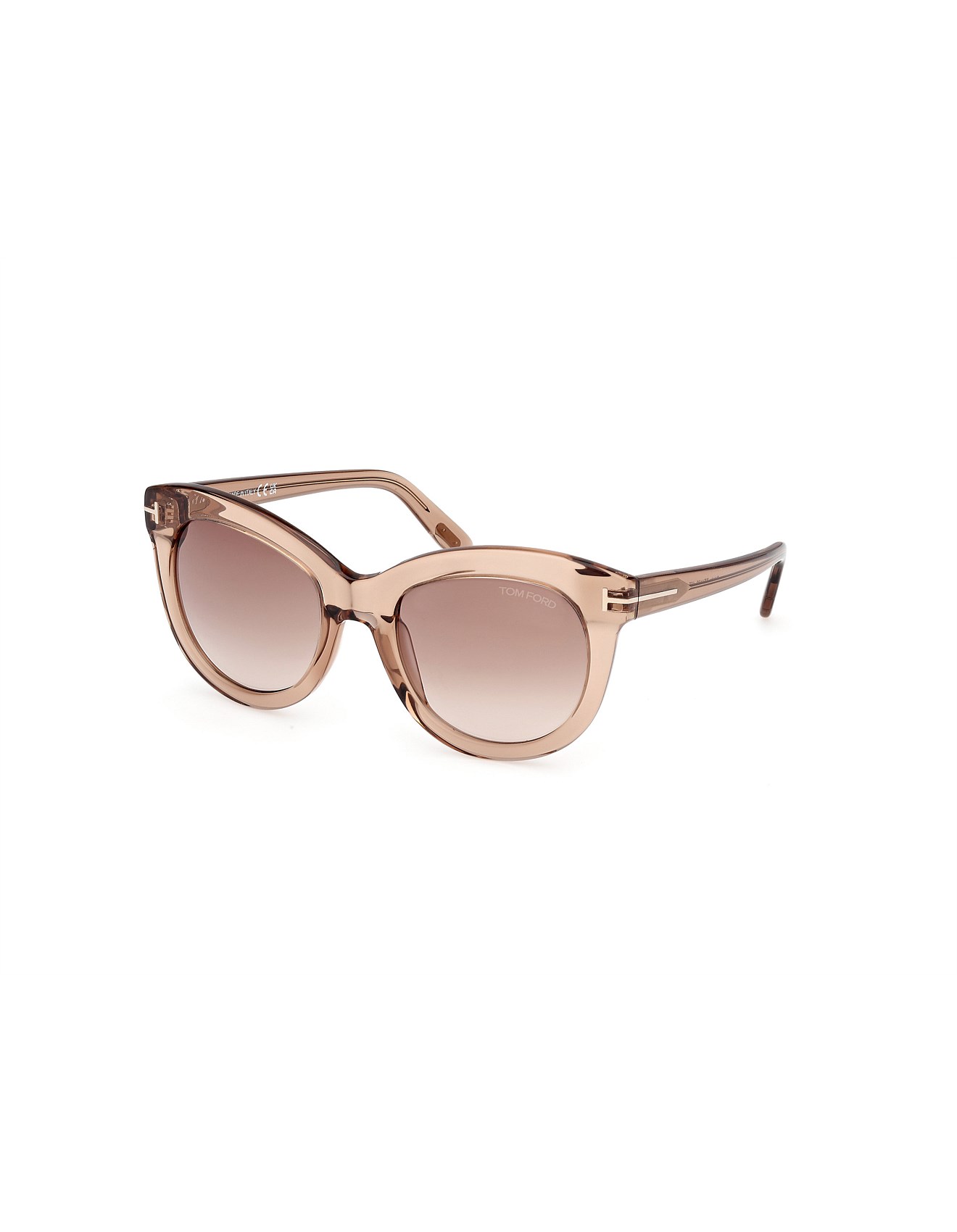 Tom Ford Tom Ford, Odette, Shiny Light Brown, Butterfly Shape | David Jones