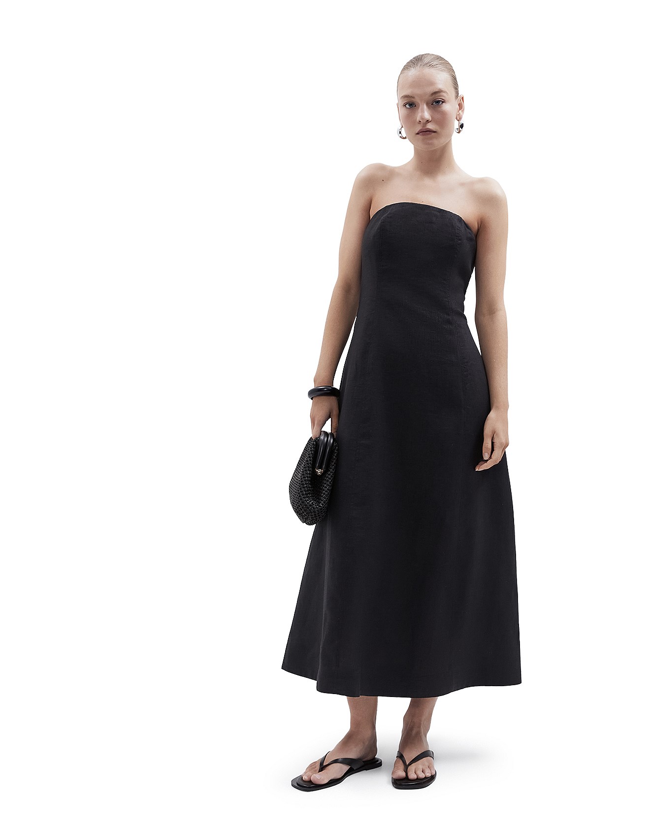 Unison Strapless Linen Maxi Dress | David Jones