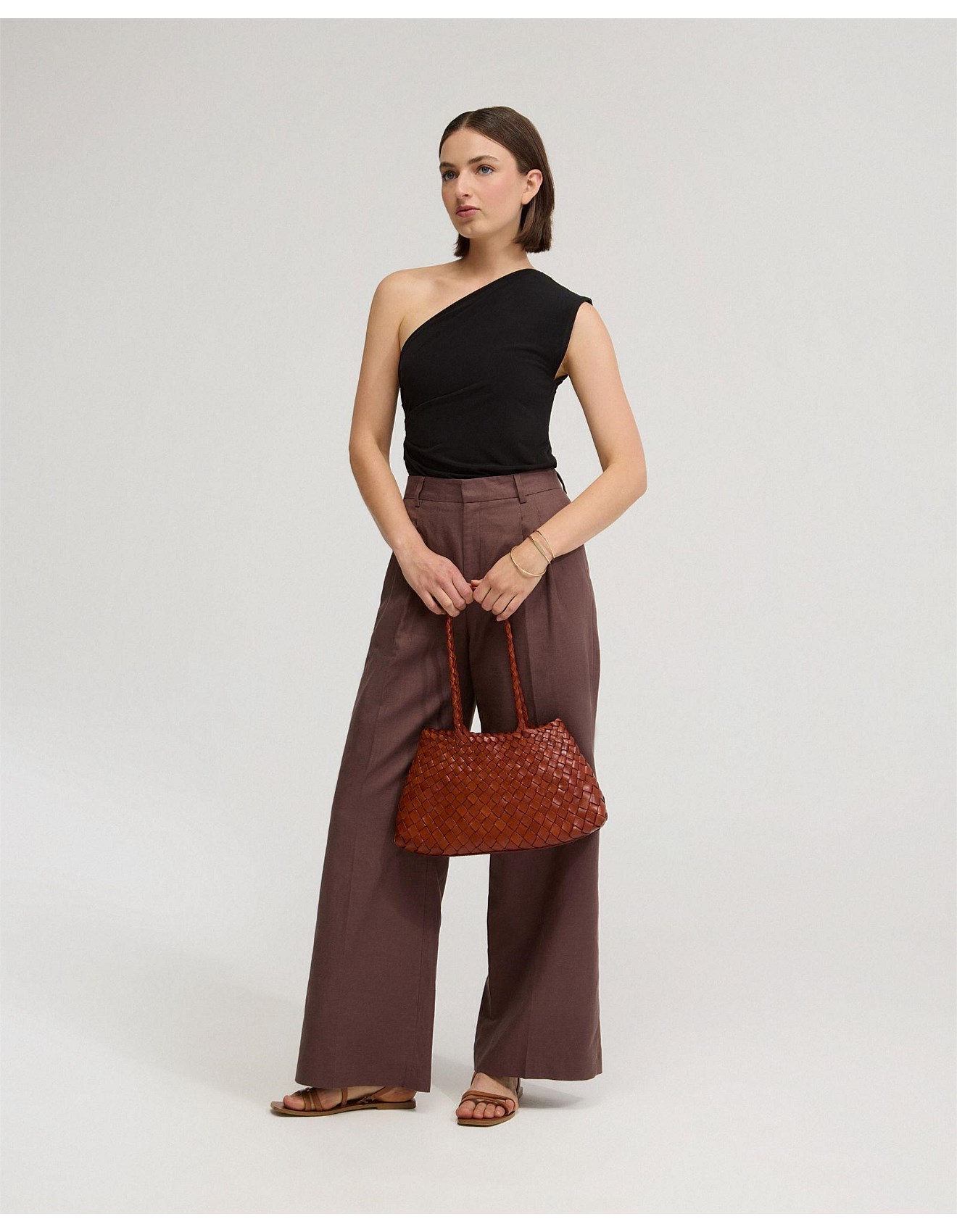 Oxford Adina One Shoulder Top | David Jones