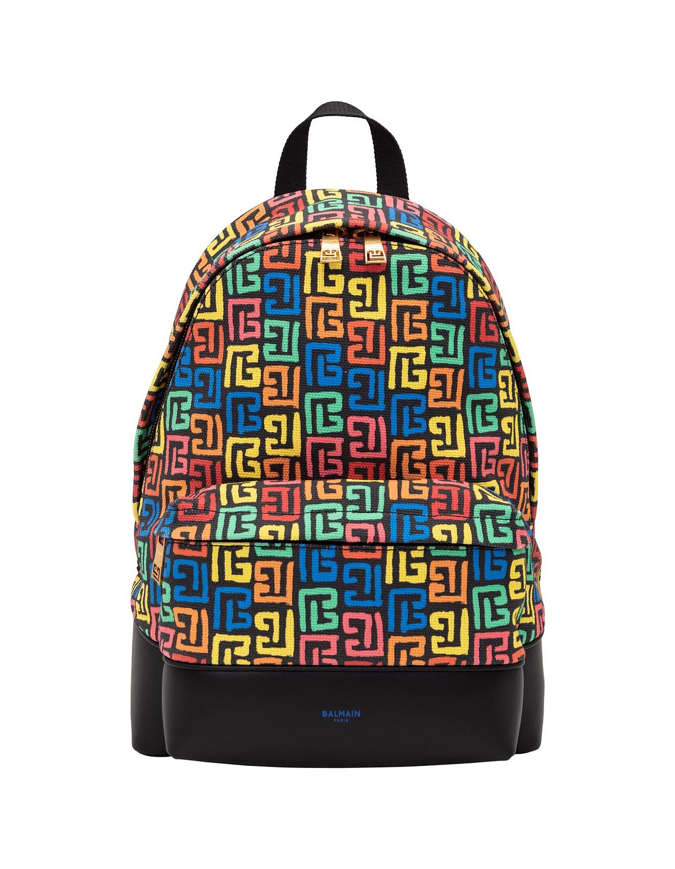 Balmain Labyrinth Monogram Canvas Backpack | David Jones