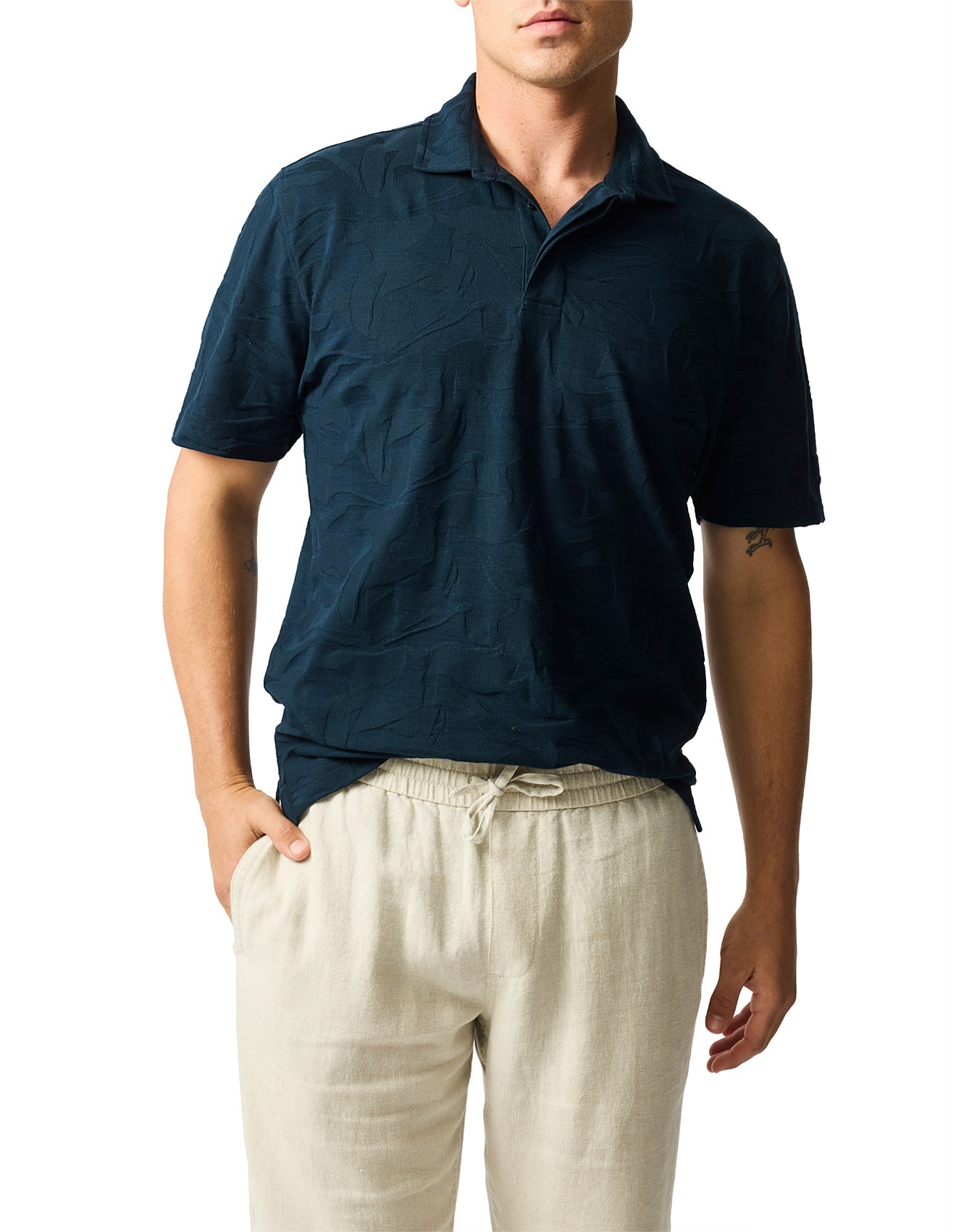 Rodd & Gunn Blaketown Short Sleeve Polo -Eclipse | David Jones