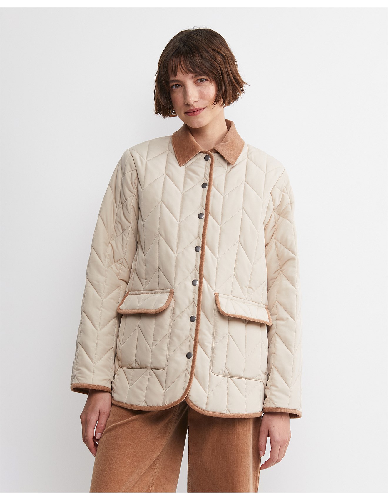 Sportscraft Gillian Quilted Shacket | David Jones