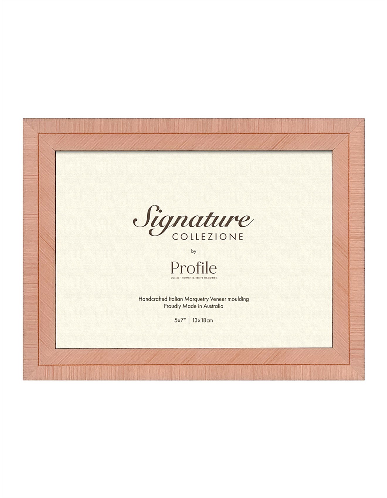 Profile Signature Italian Veneer Photo Frame -Giardino Rosa 5x7in ...