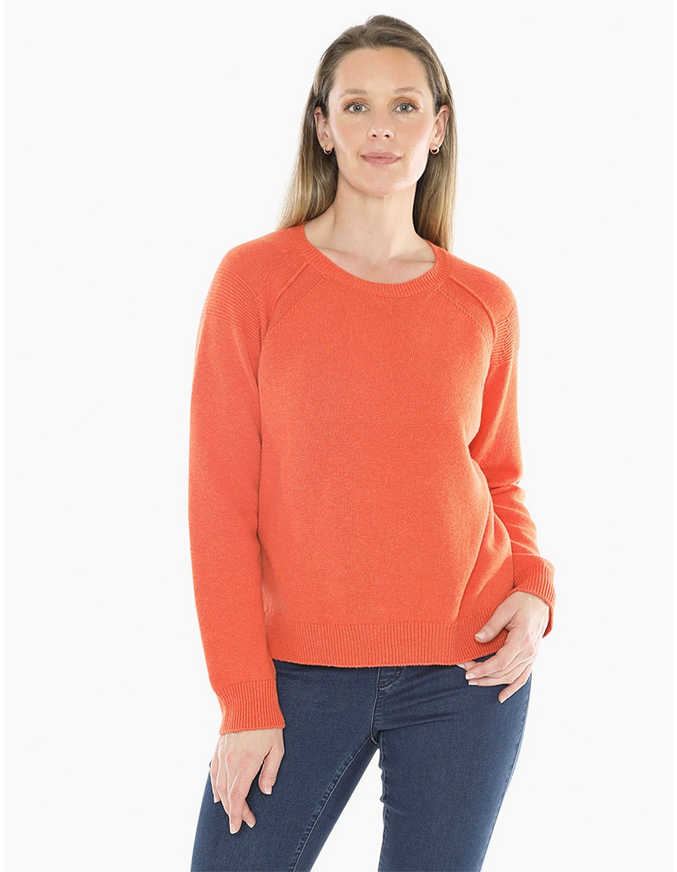 Jump Detail Raglan Pullover | David Jones