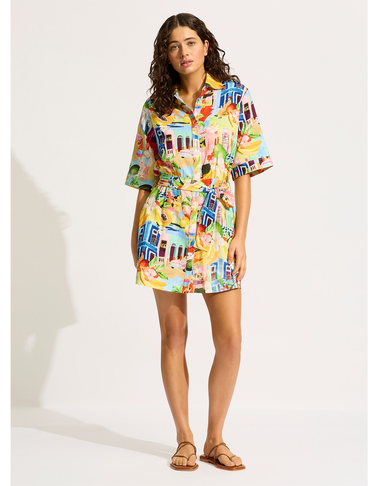 Seafolly Cuba Mini Shirt Dress | David Jones