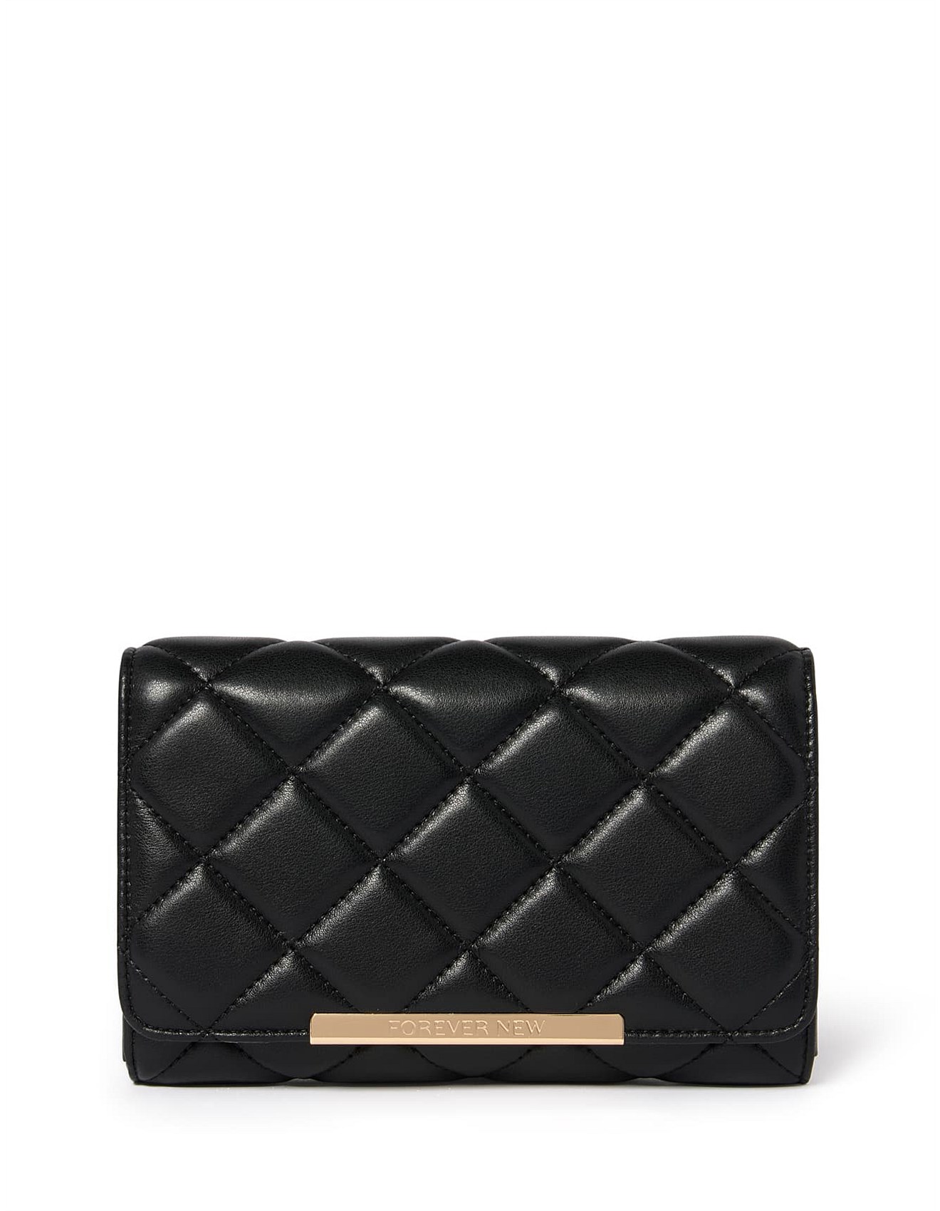 Forever New Mae Quilt Wallet Crossbody Bag | David Jones