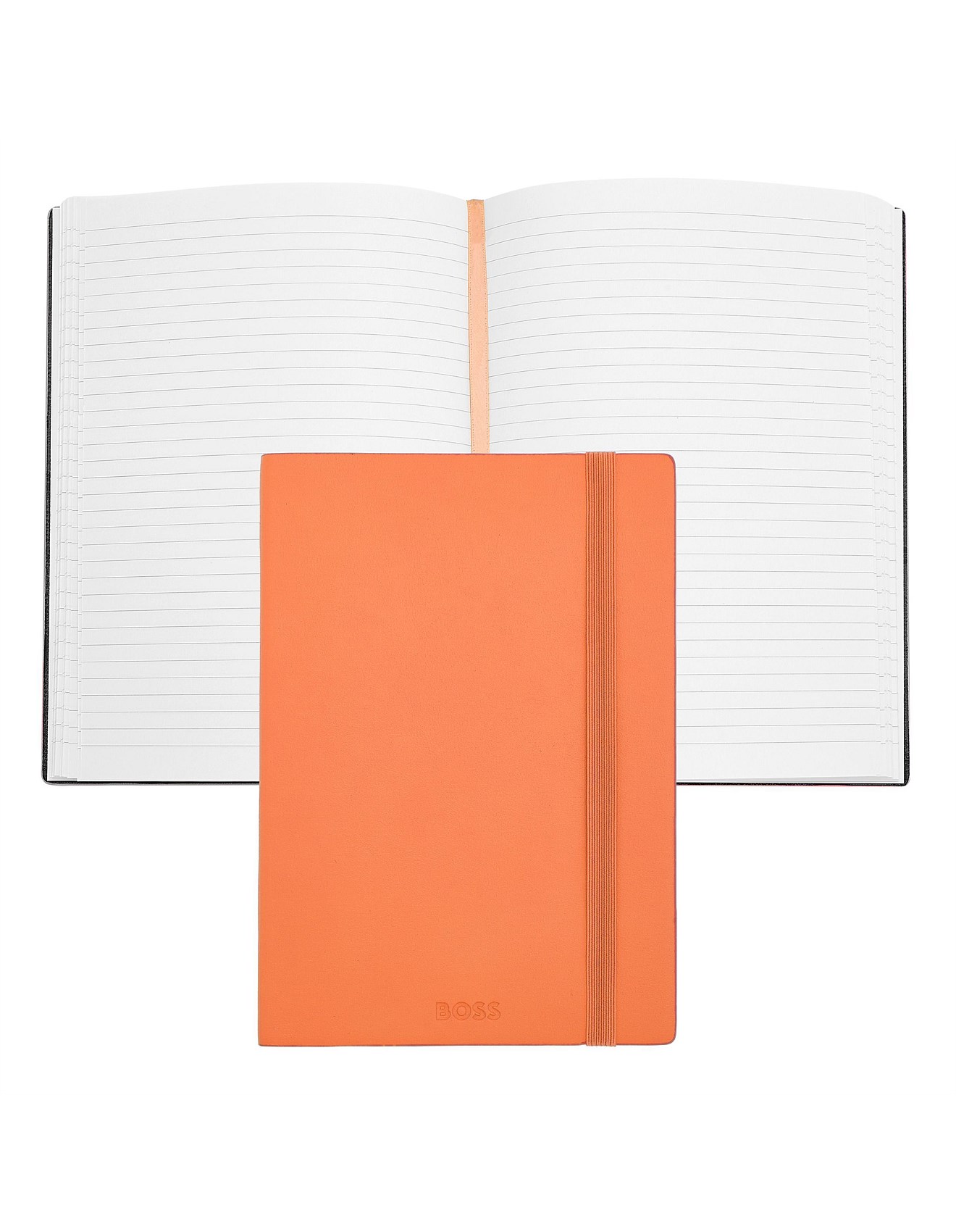 Boss Notebook A5 Pastel Classic Light Orange Lined Paper | David Jones