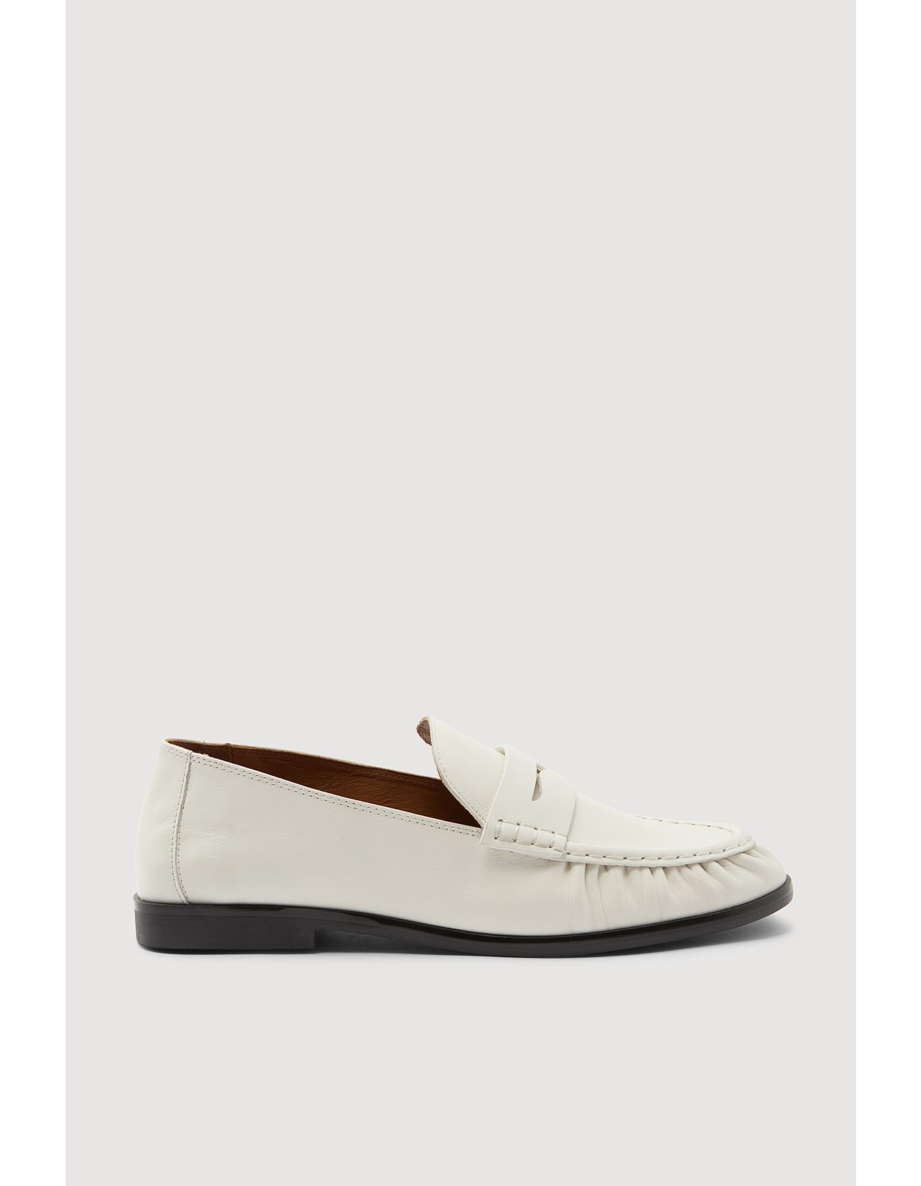 Assembly Label Women's Avenue Leather Loafer Cream Shoe | David Jones