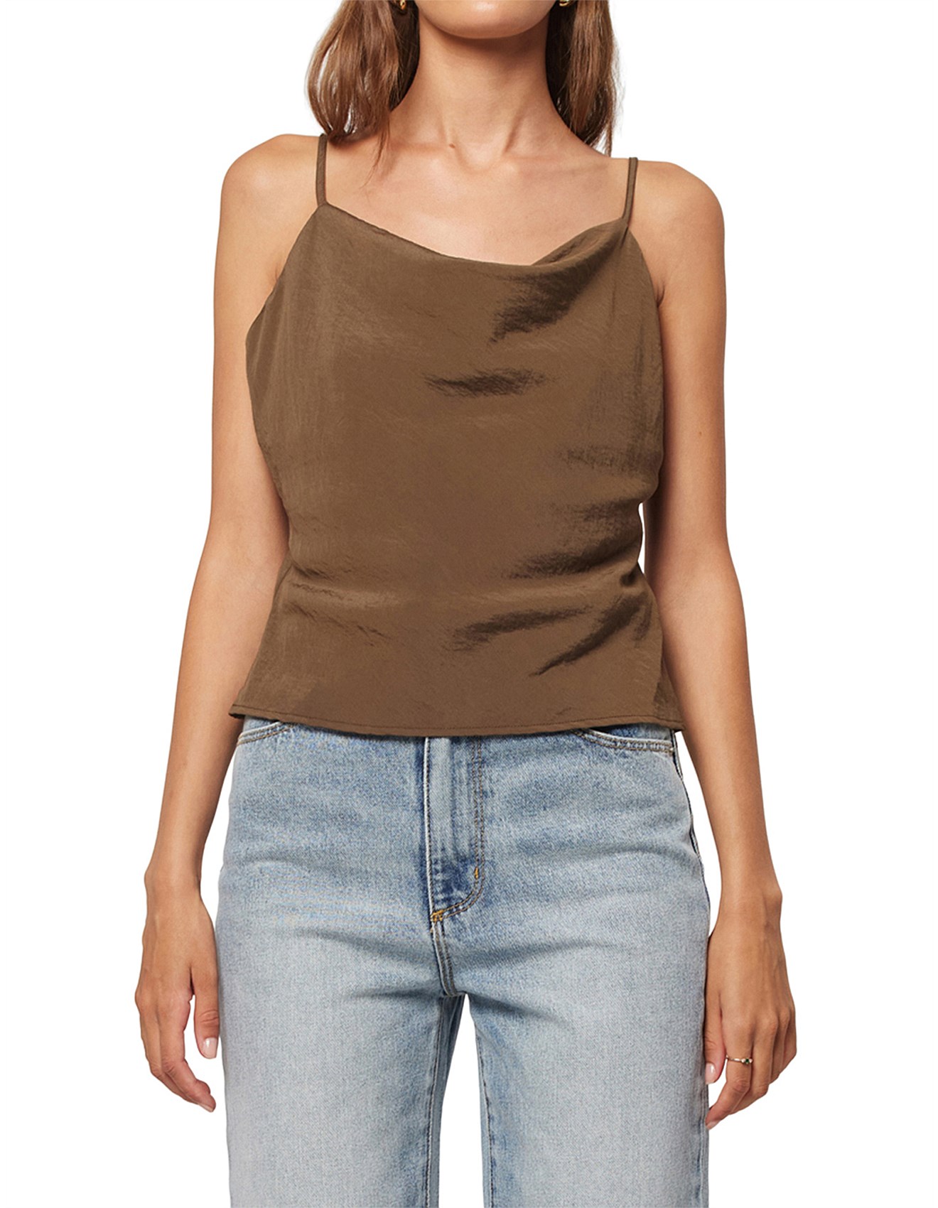 Rollas Cowl Neck Cami | David Jones