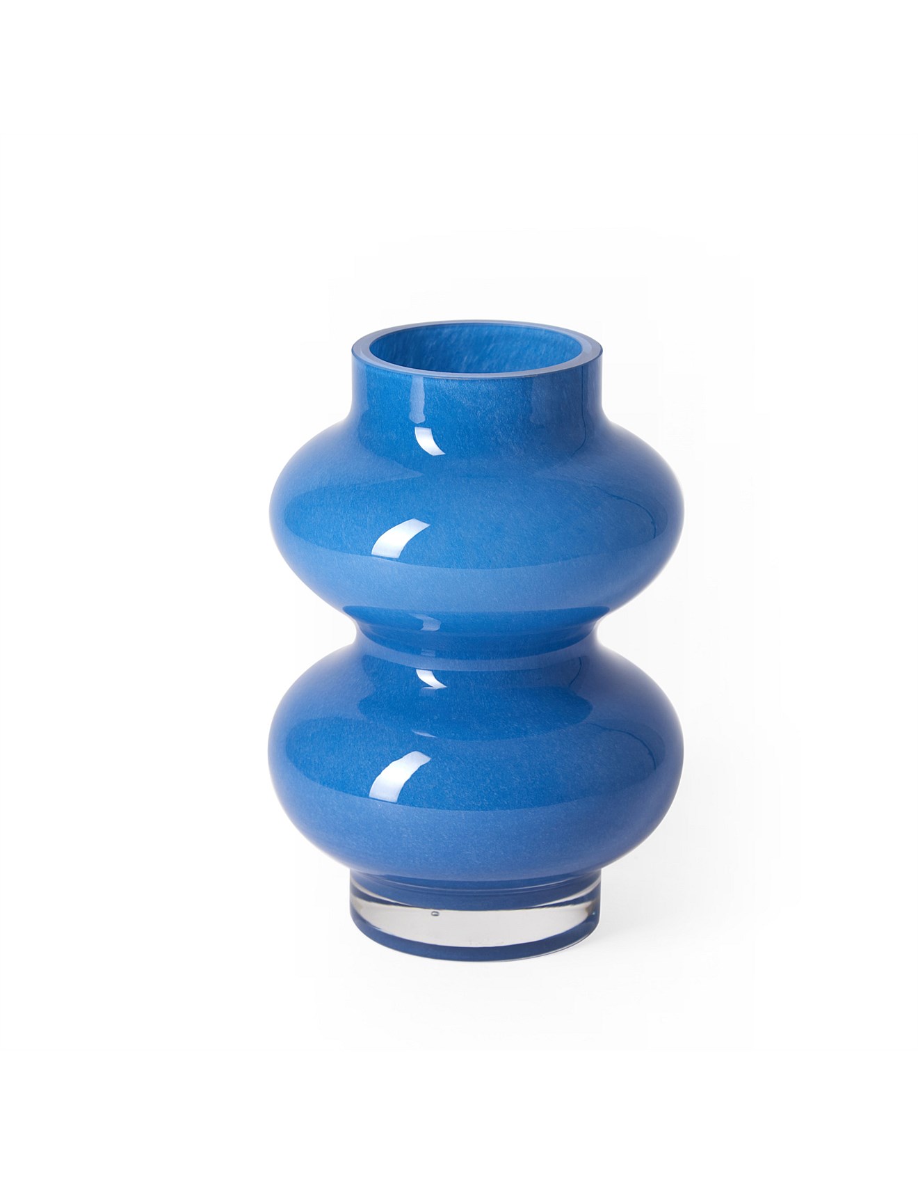 The Conran Shop Cornflower Blue Glass Vase 25cm | David Jones