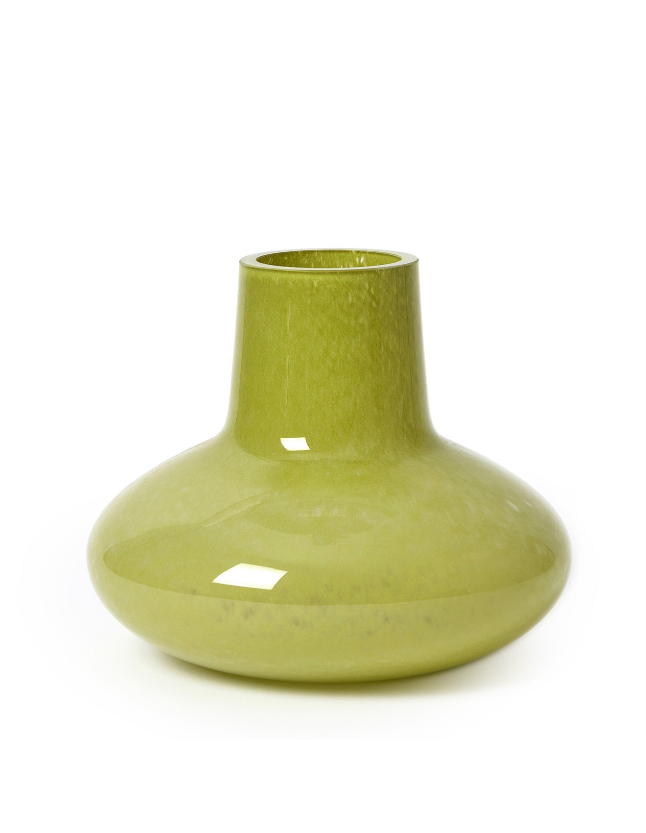 The Conran Shop Moss Glass Vase 19cm | David Jones
