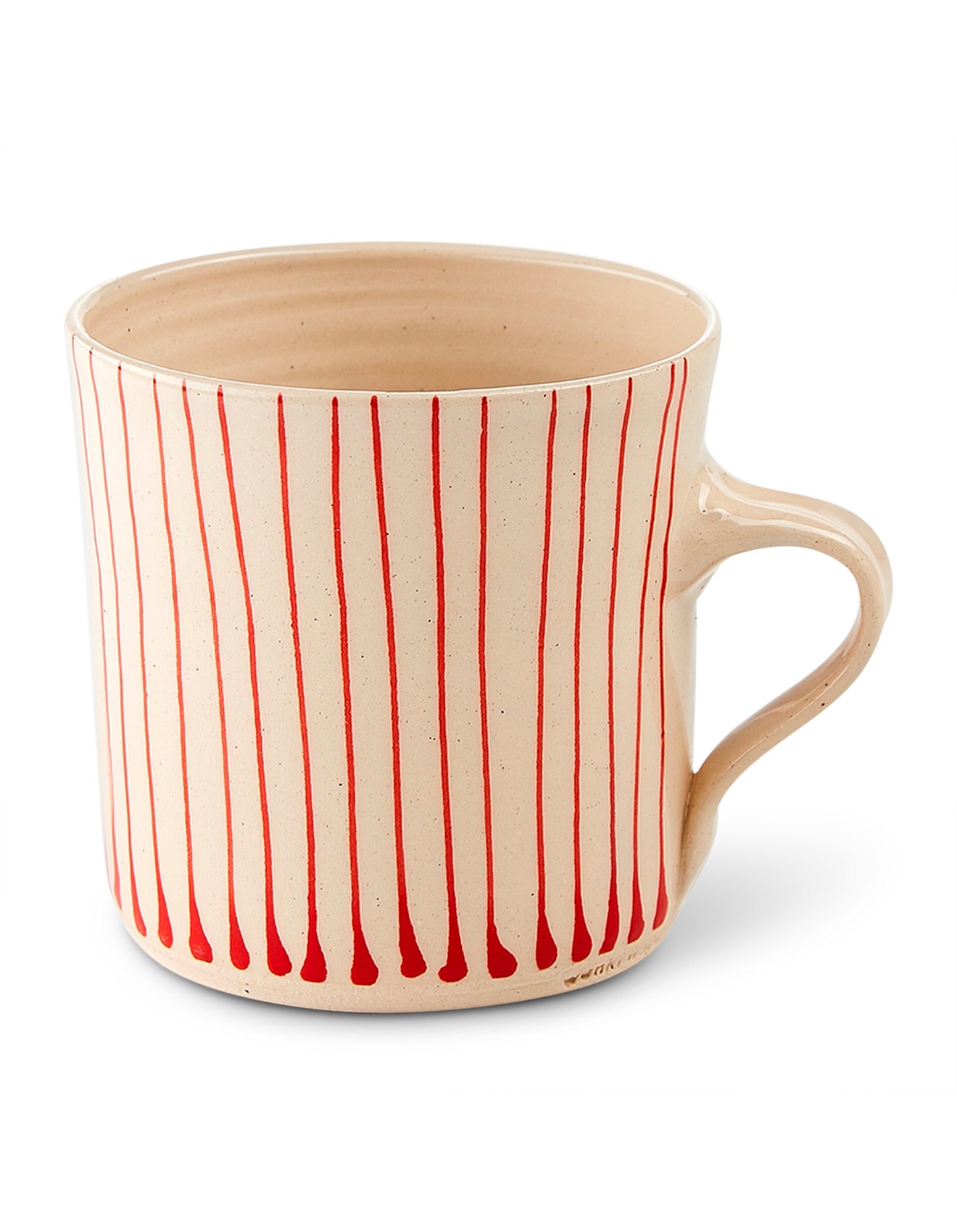 The Conran Shop Stripe Red Breakfast Straight Mug | David Jones
