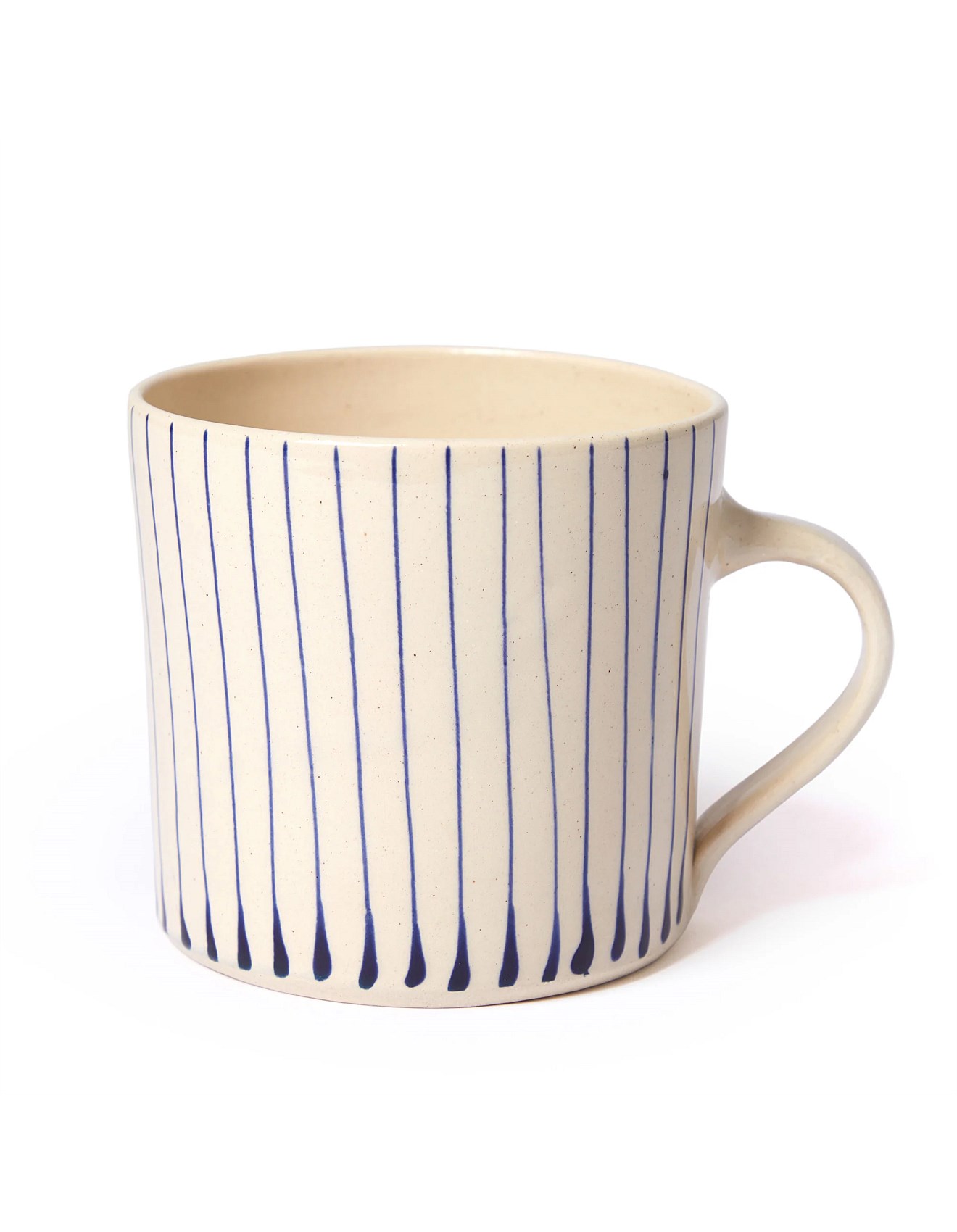 The Conran Shop Stripe Blue Thin Vertical Breakfast Straight Mug ...