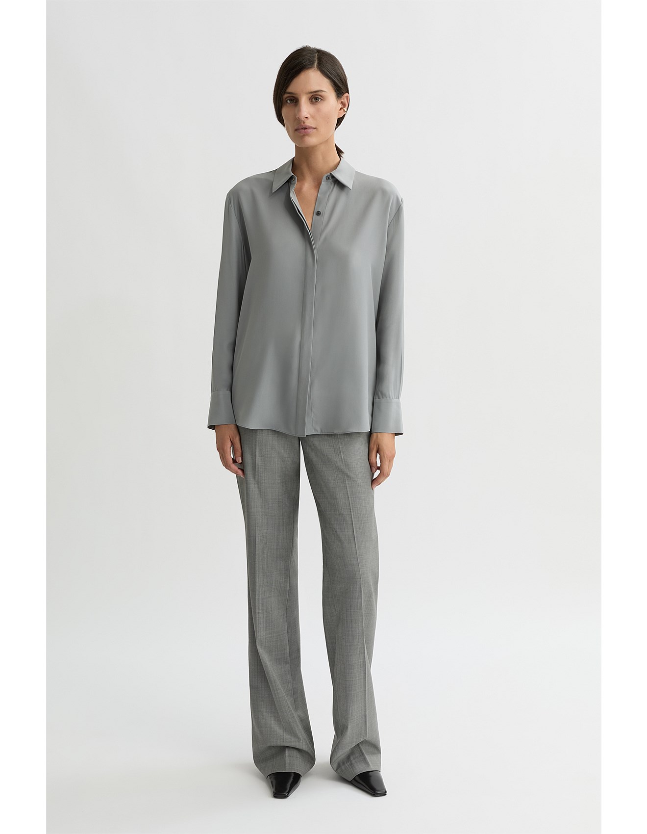 Willow Carmelia Silk Shirt | David Jones