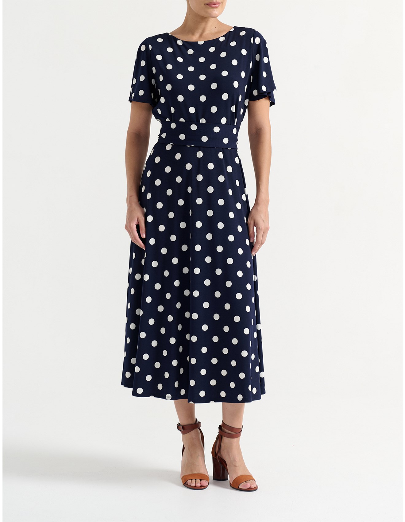 David Jones Collection Boat Neck Dress | David Jones