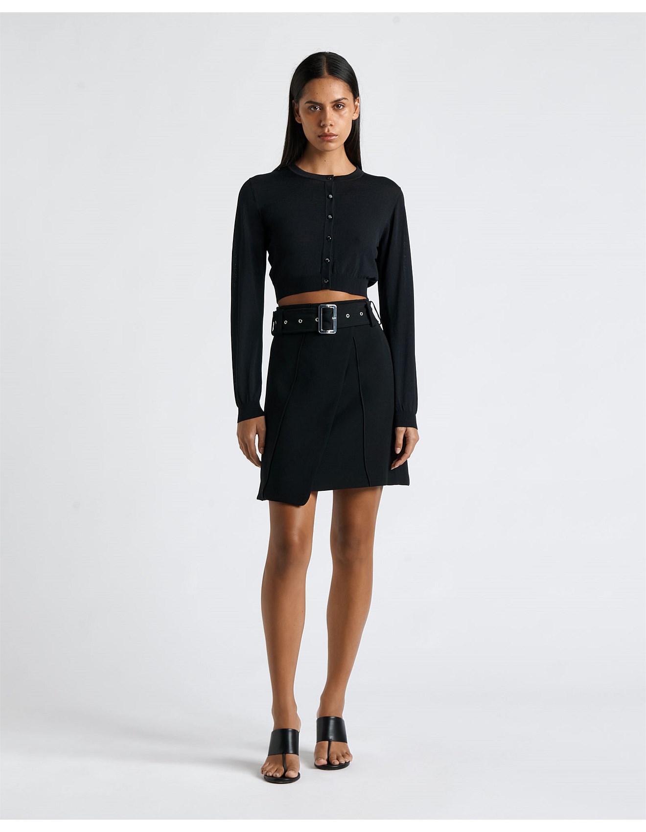 Cue Sheer Cropped Cardigan | David Jones