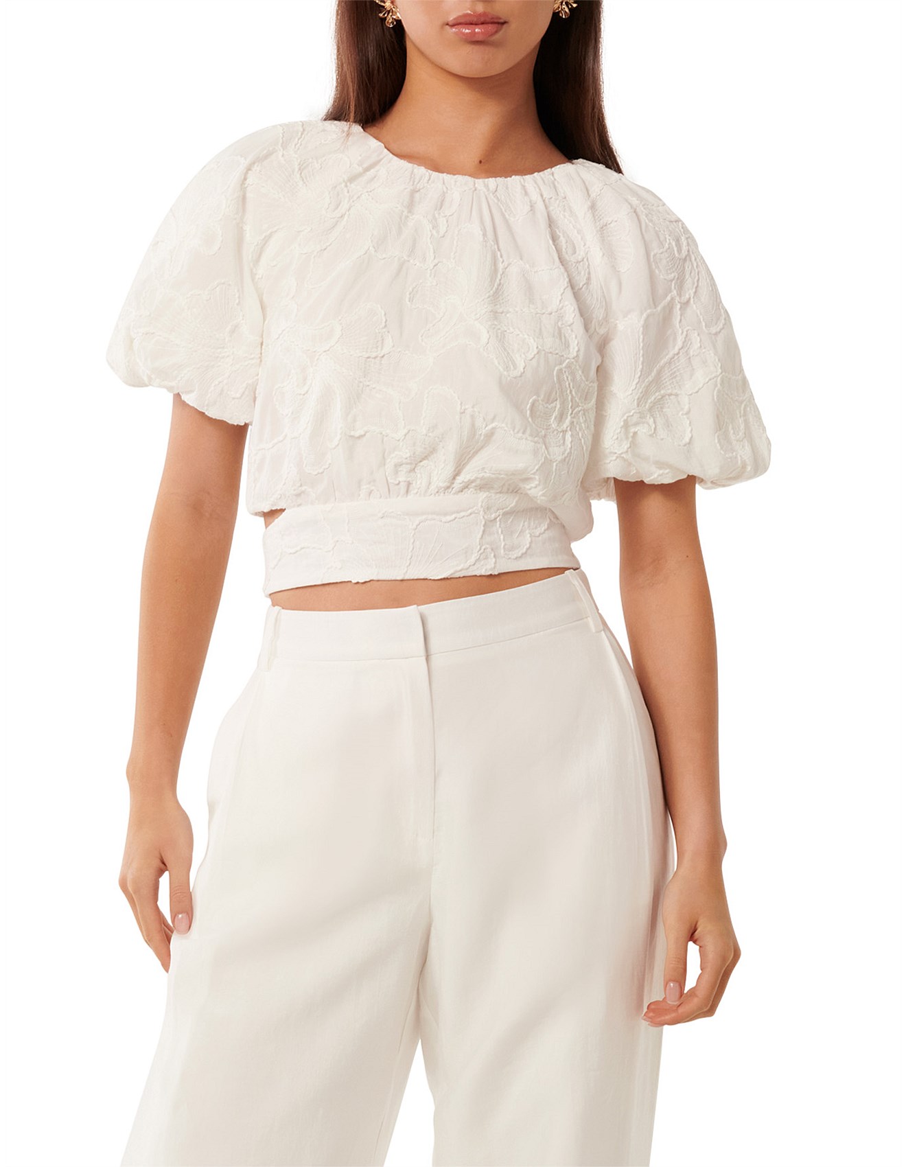 Forever New Briony Bubble Sleeves Blouse | David Jones