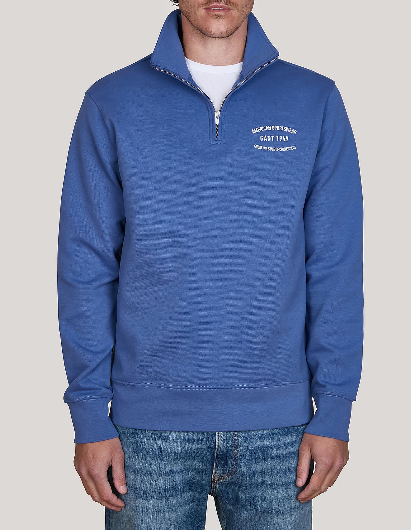 Gant Small Graphic Half-zip Sweatshirt | David Jones