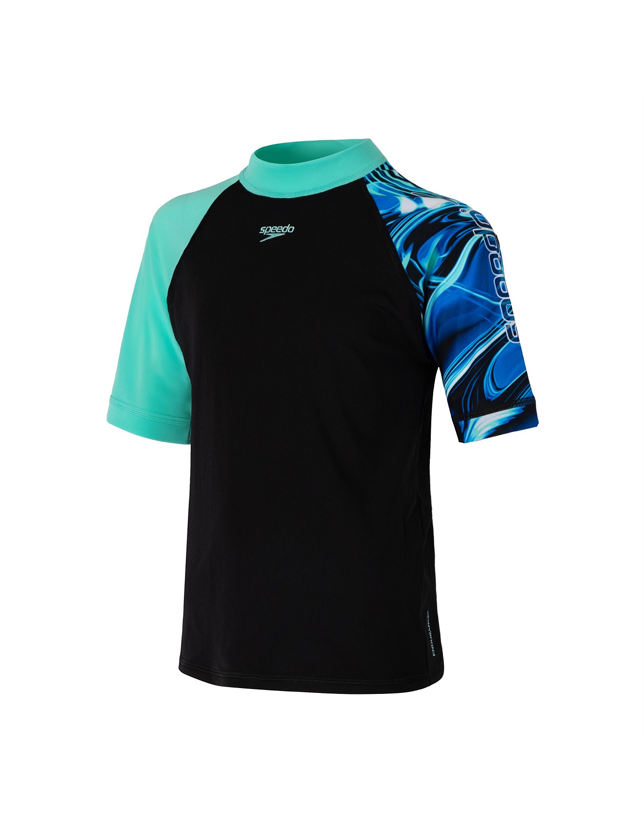 Speedo Boys Logo Short Sleeve Rash Top | David Jones