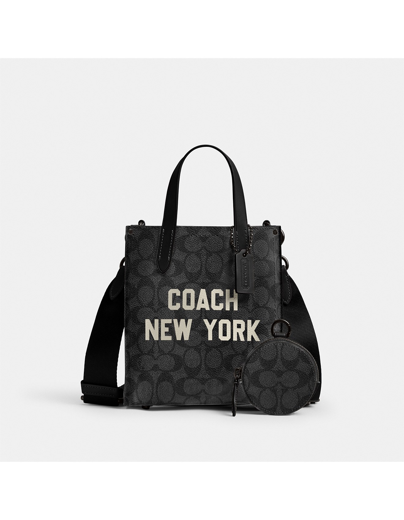 Coach Relay Tote Bag 17 In Signature Canvas With Coach Graphic | David ...