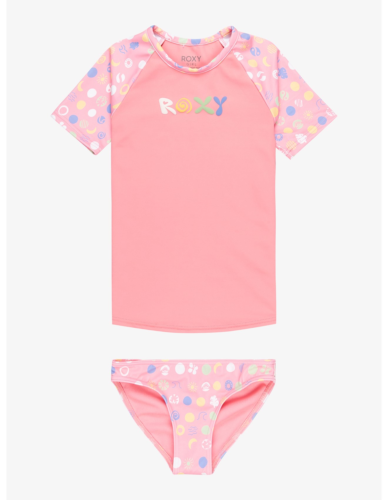 Roxy Girls Dot Short Sleeve Rash Set | David Jones