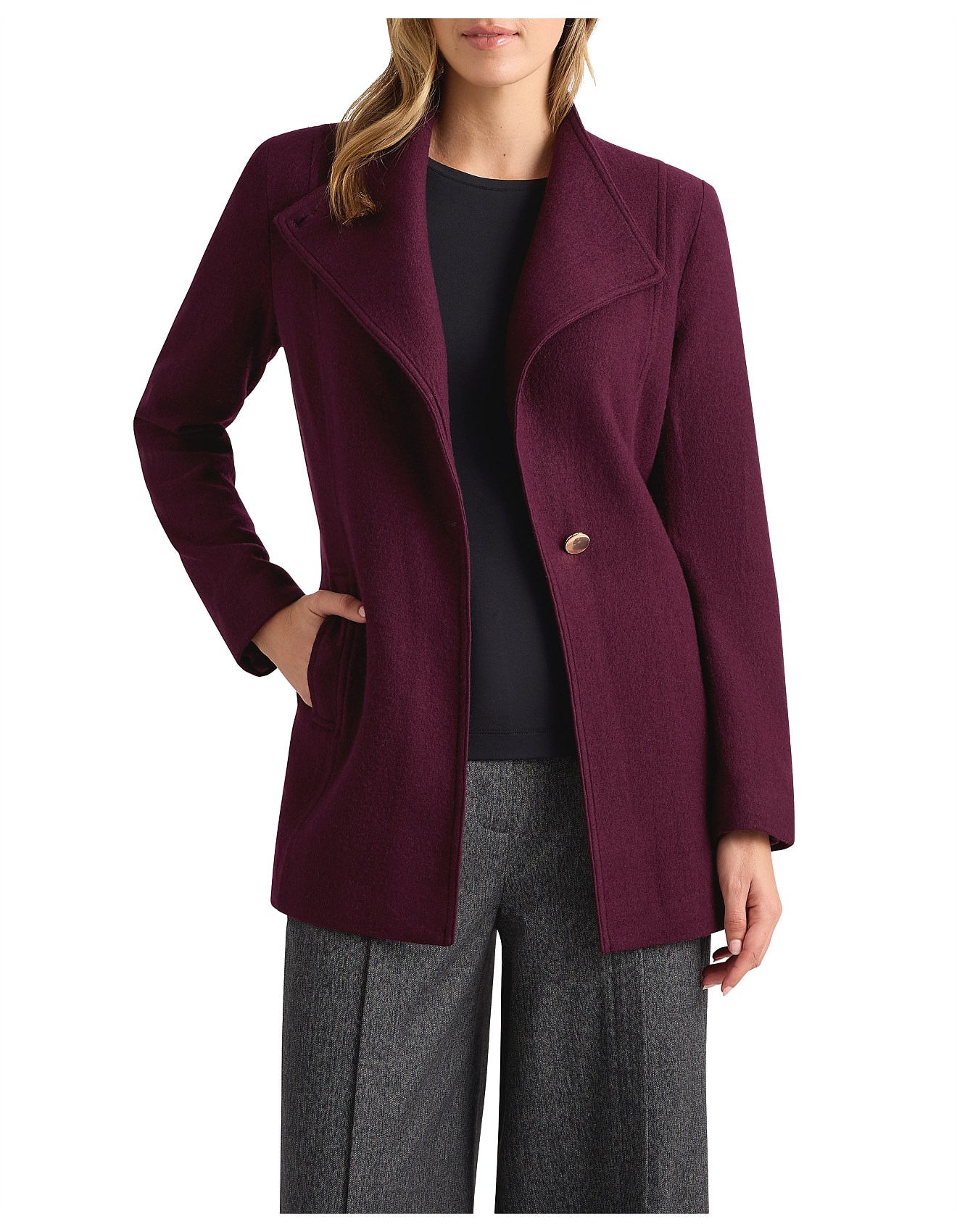 David Lawrence Luisa Felted Wool Coat | David Jones