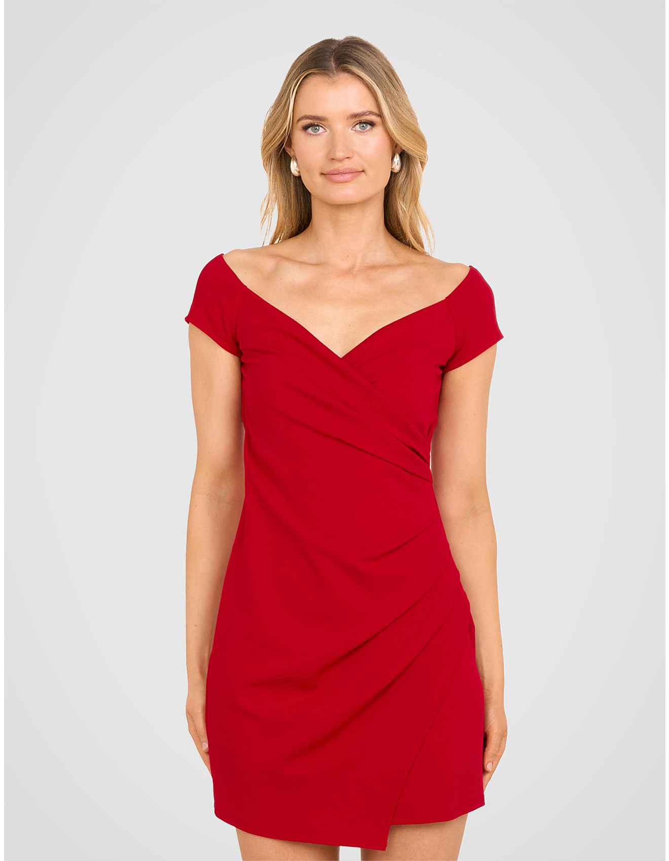 Pilgrim Gianni Off Shoulder Mini Dress | David Jones