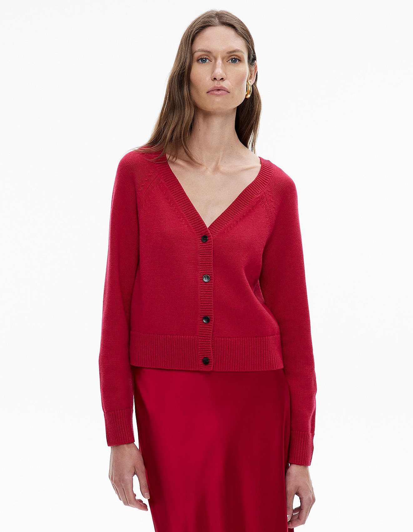 Witchery Wide V Knit Cardigan | David Jones