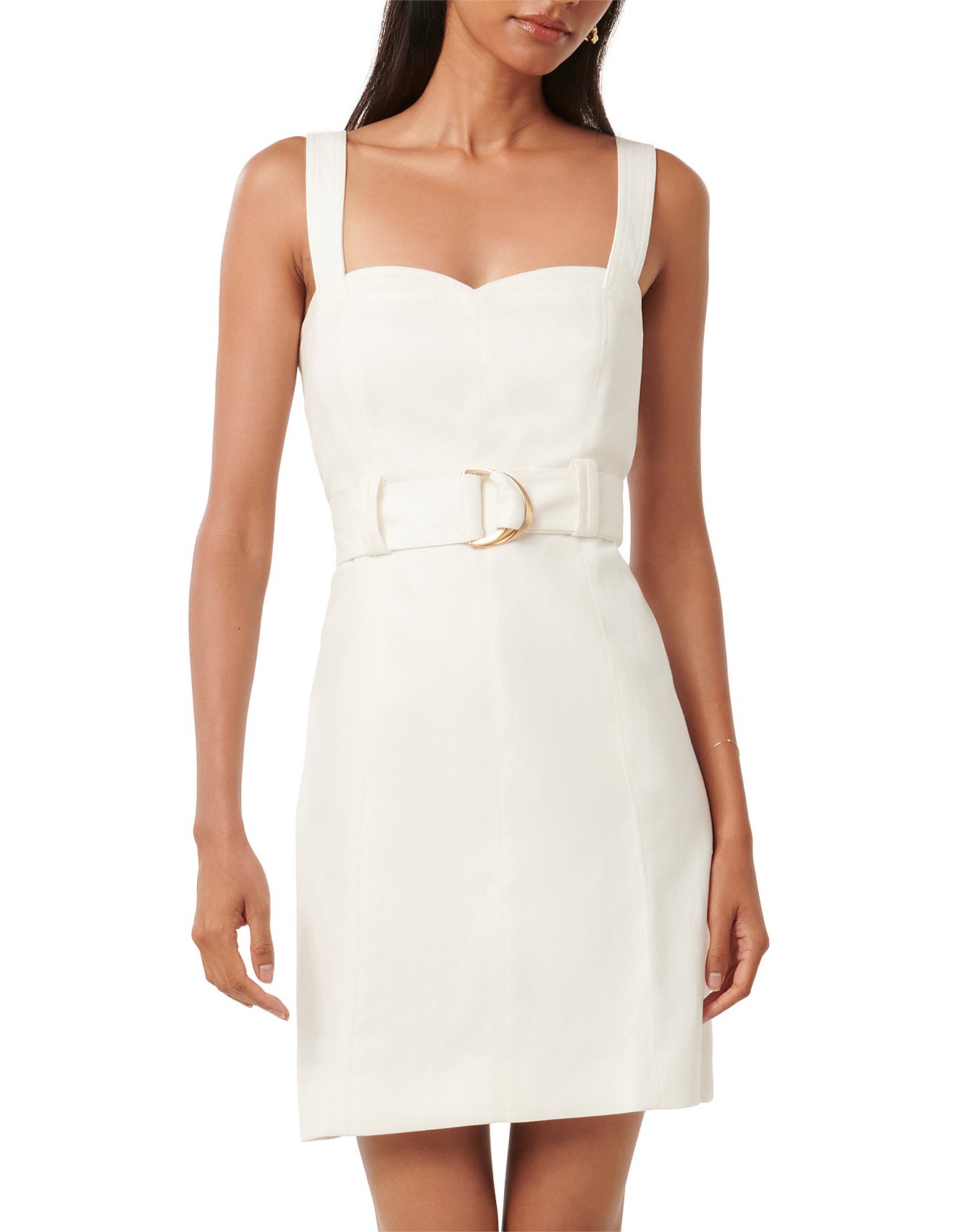 Forever New Leonora Petite Top Stitch Column Mini Dress | David Jones
