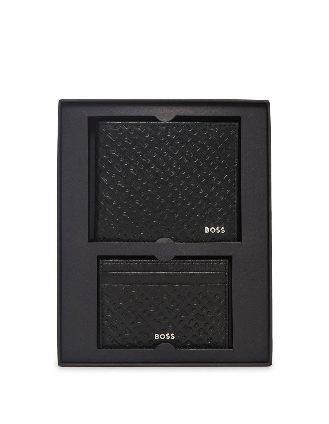 Boss Gift-boxed Wallet and Card Holder Set | David Jones