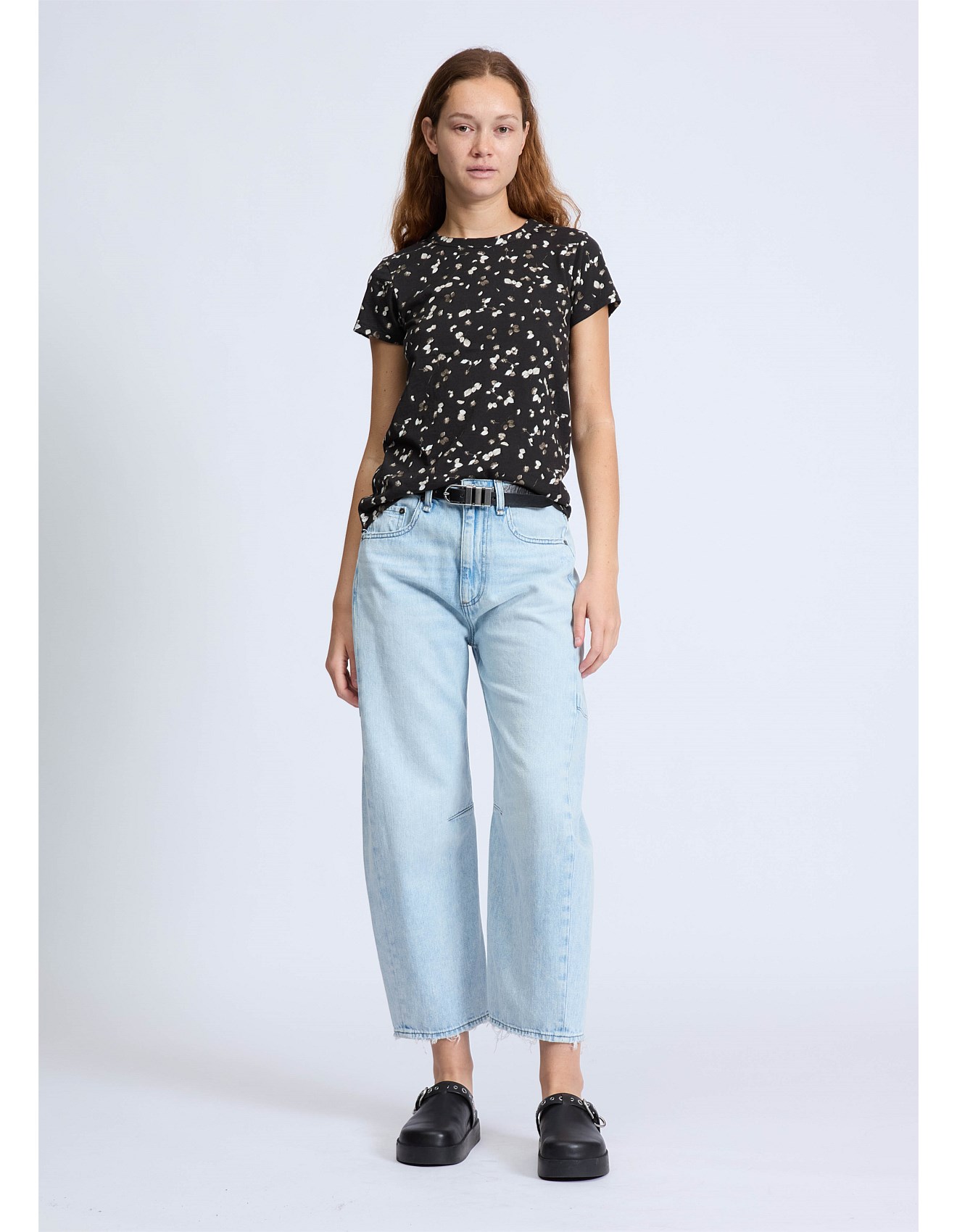 Rag & Bone All Over Rose Tee | David Jones