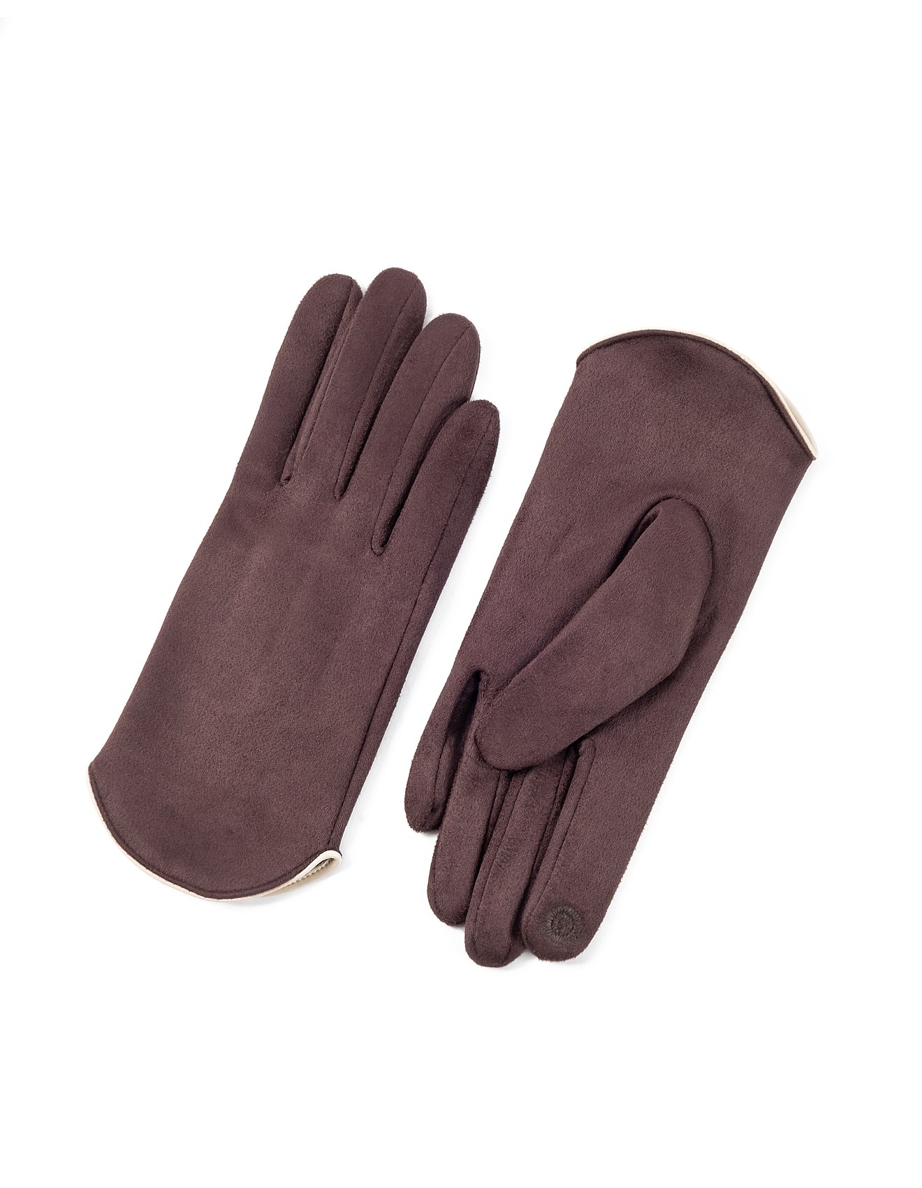 Gregory Ladner Suede Look Glove | David Jones