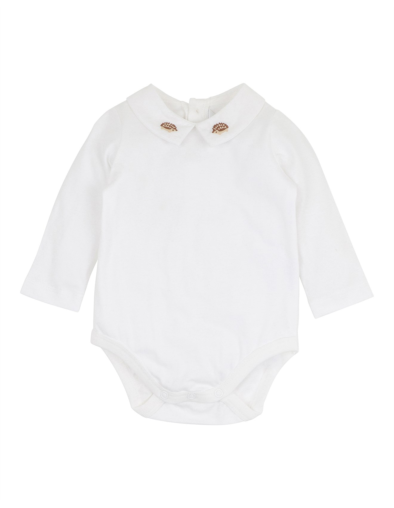 Bebe By Minihaha Baby Oliver Collar Bodysuit | David Jones