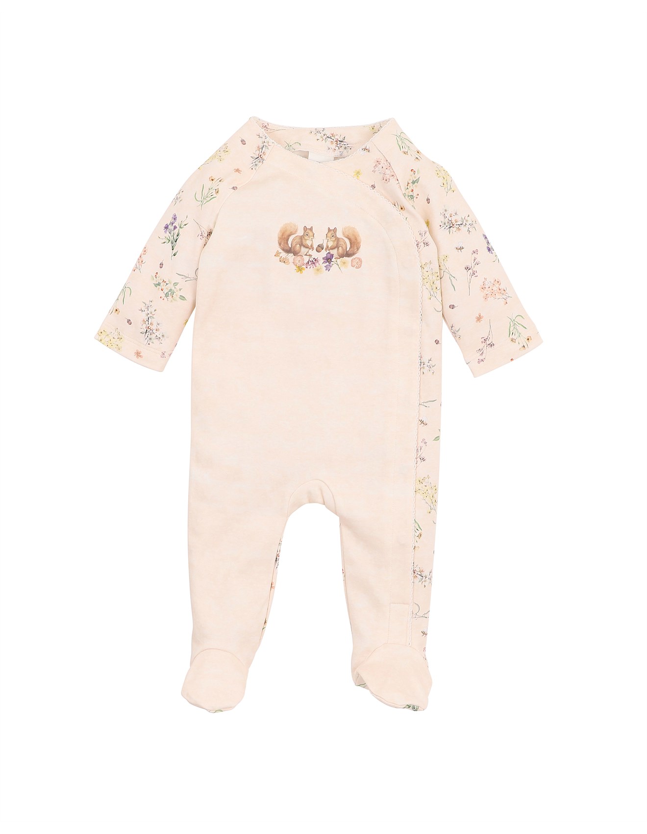 Bebe By Minihaha Baby Nancy Long Sleeve Wrap Onesie | David Jones