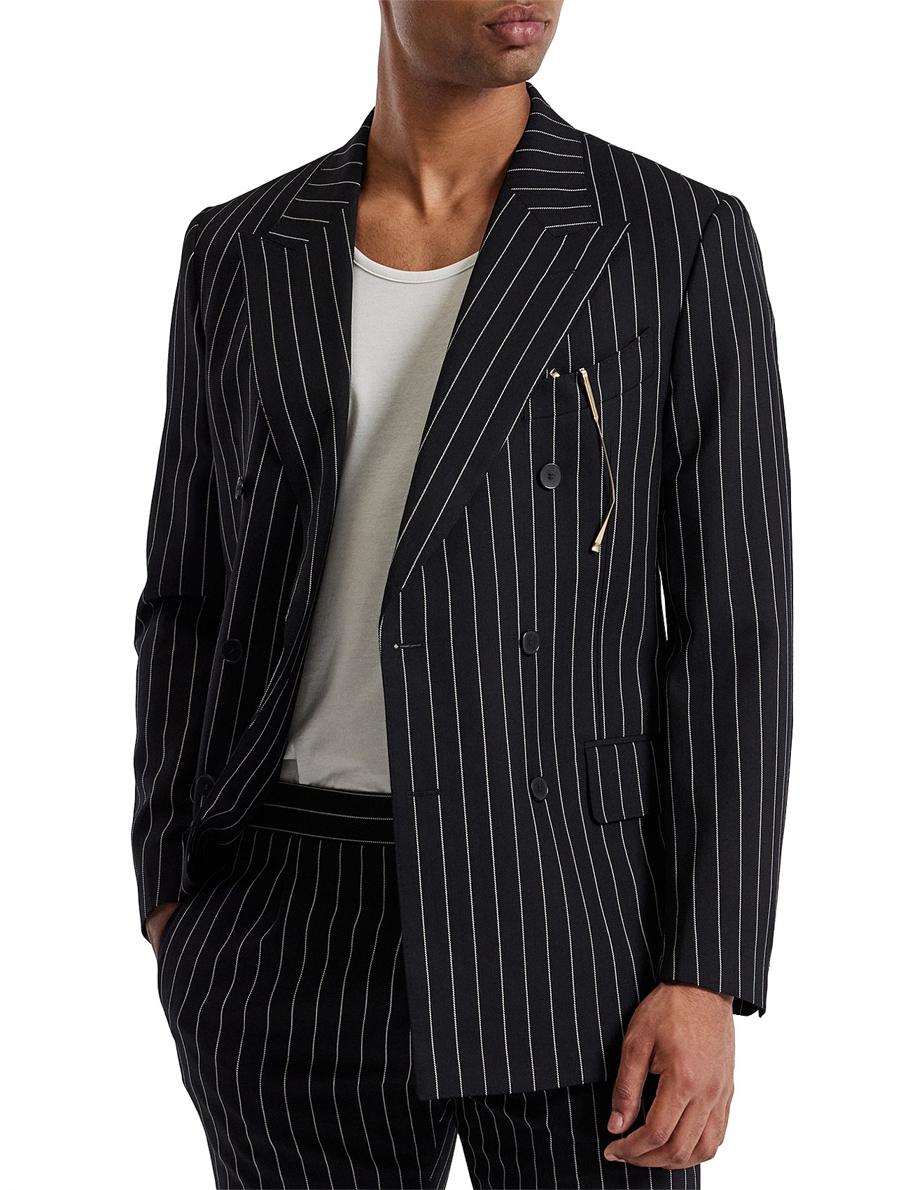 Calibre Pinstripe Db Jacket | David Jones