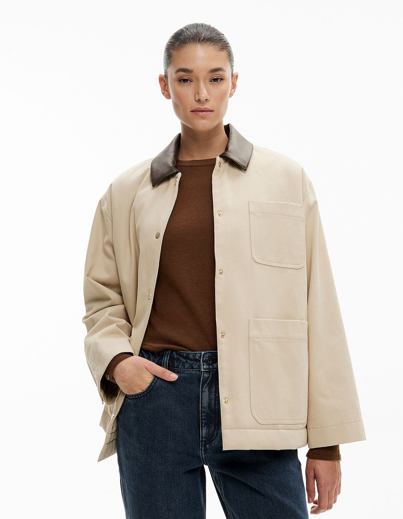 Witchery Contrast Collar Jacket | David Jones