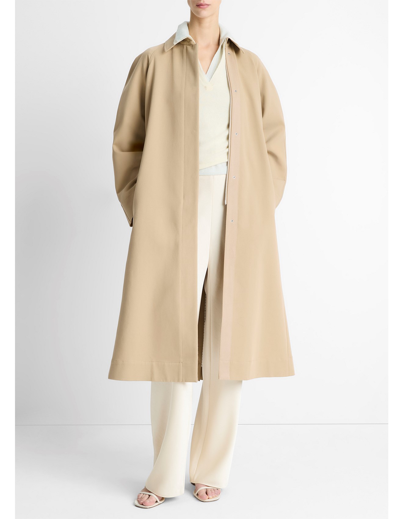 Vince Cotton Utility Trench Coat | David Jones