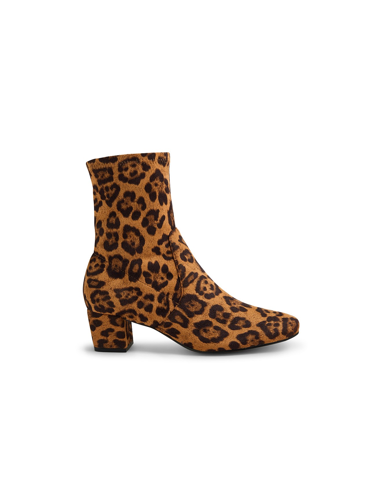 Django & Juliette Hartful Dj Leopard Stretch Microsuede | David Jones