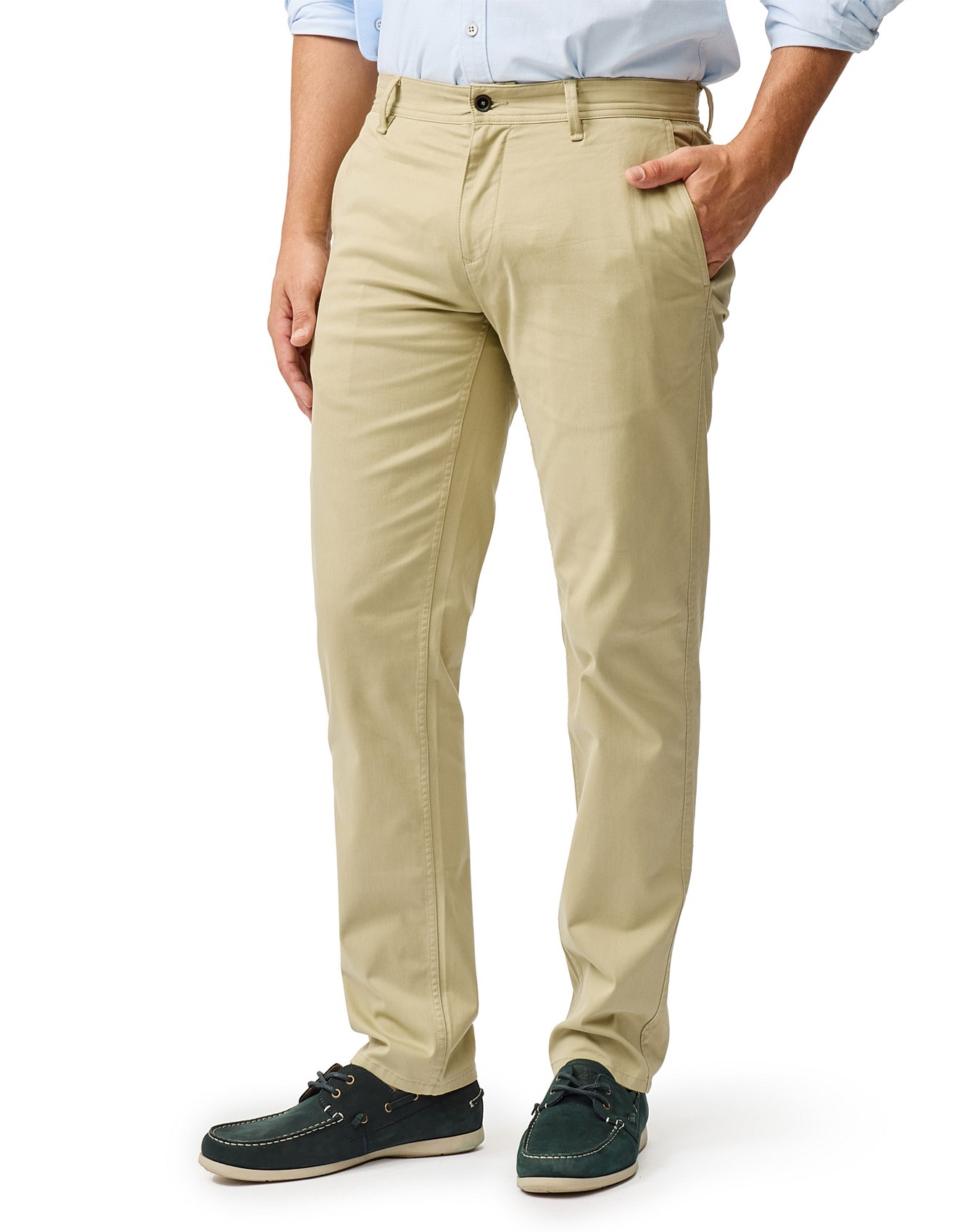 Rodd & Gunn Thomas Road Chino Pant Long Leg -Natural | David Jones