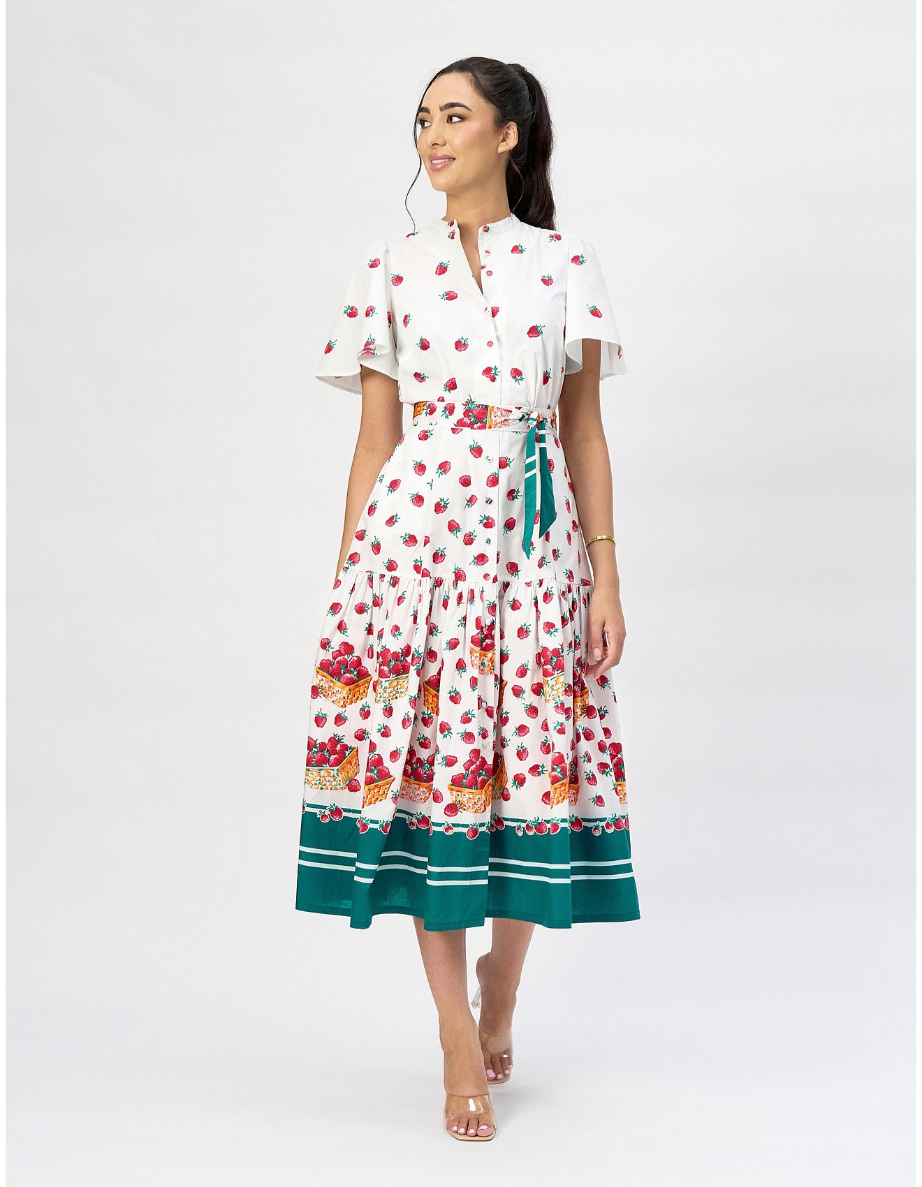 Leona Edmiston Laura 100% Cotton Shirtdress | David Jones