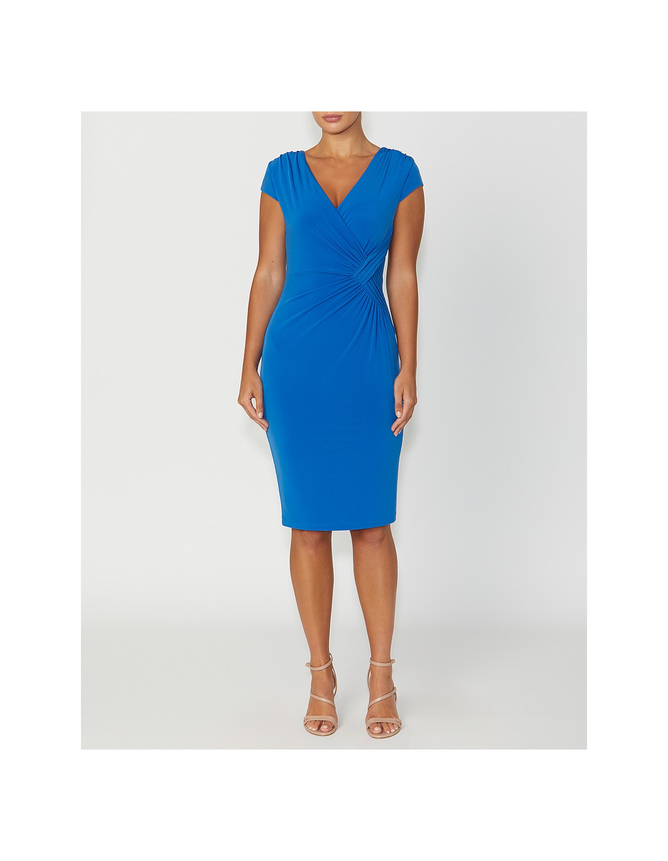 Anthea Crawford Como Blue Jersey Dress | David Jones