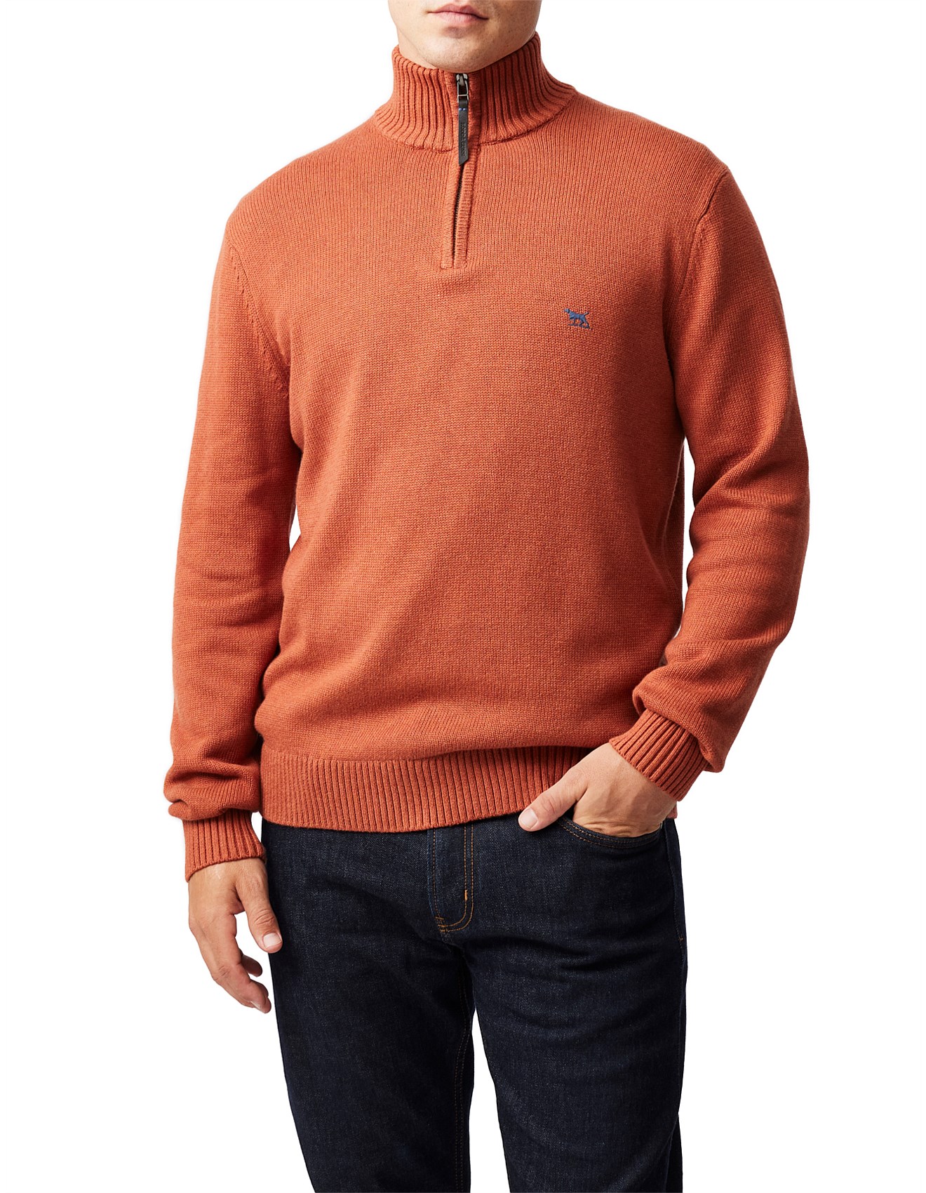 Rodd & Gunn Merrick Bay Knit -Rust | David Jones