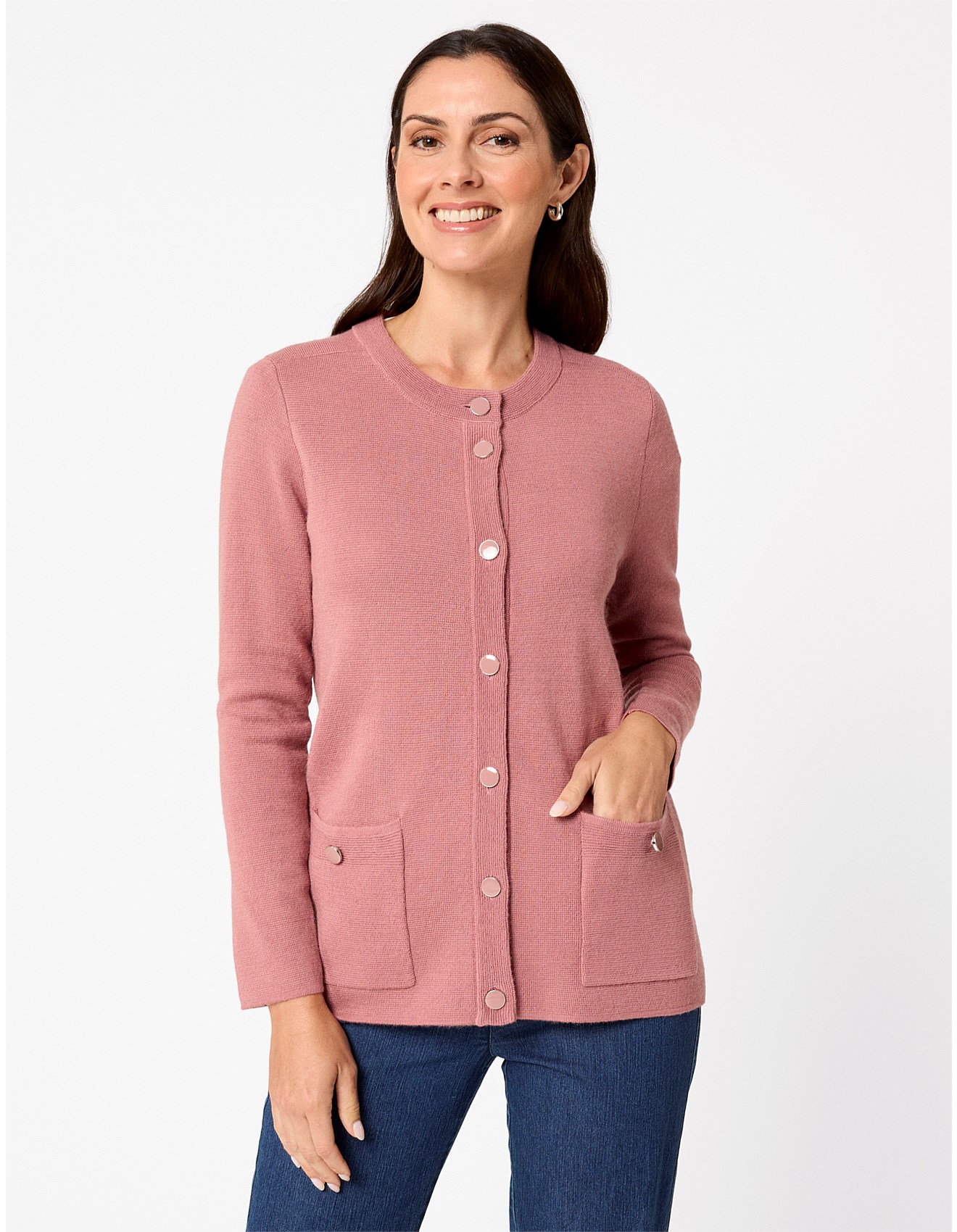 Black Pepper Mabel Knit Cardigan | David Jones