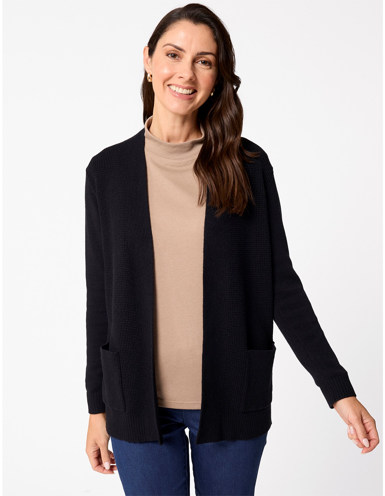 Black Pepper Tarni Cardigan Knit | David Jones