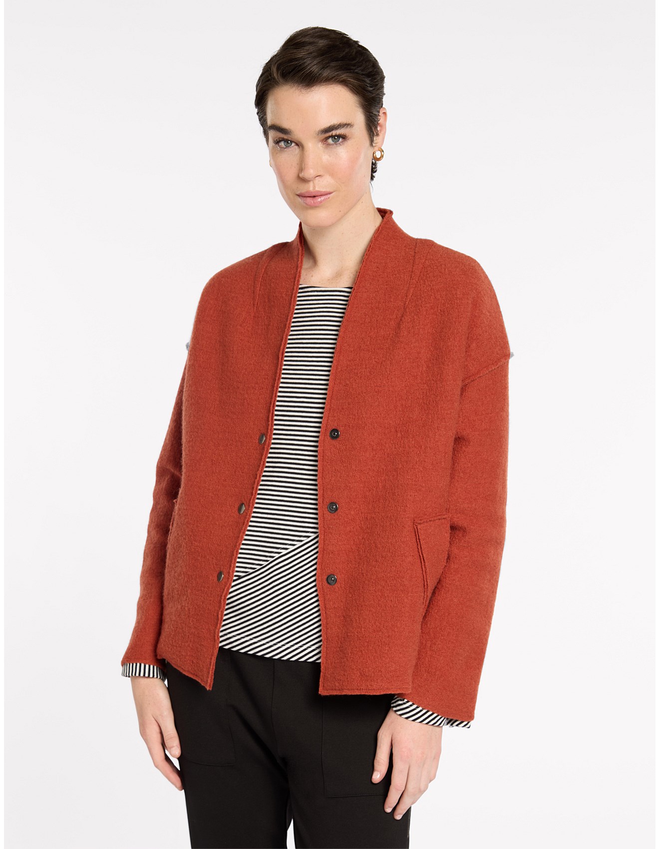 Marco Polo Boiled Wool Jacket | David Jones